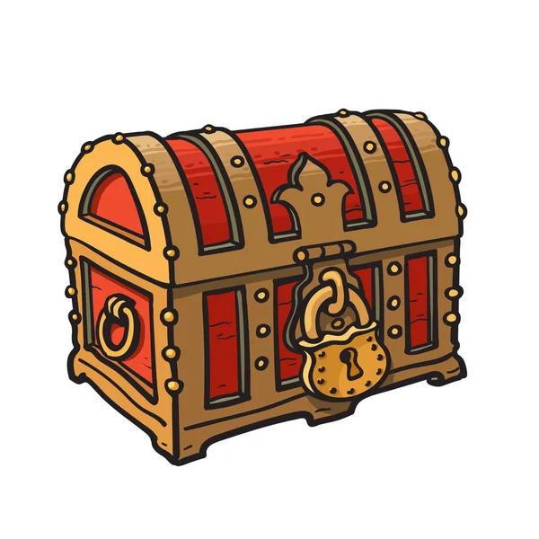 Cartoon Closed Treasure Chest