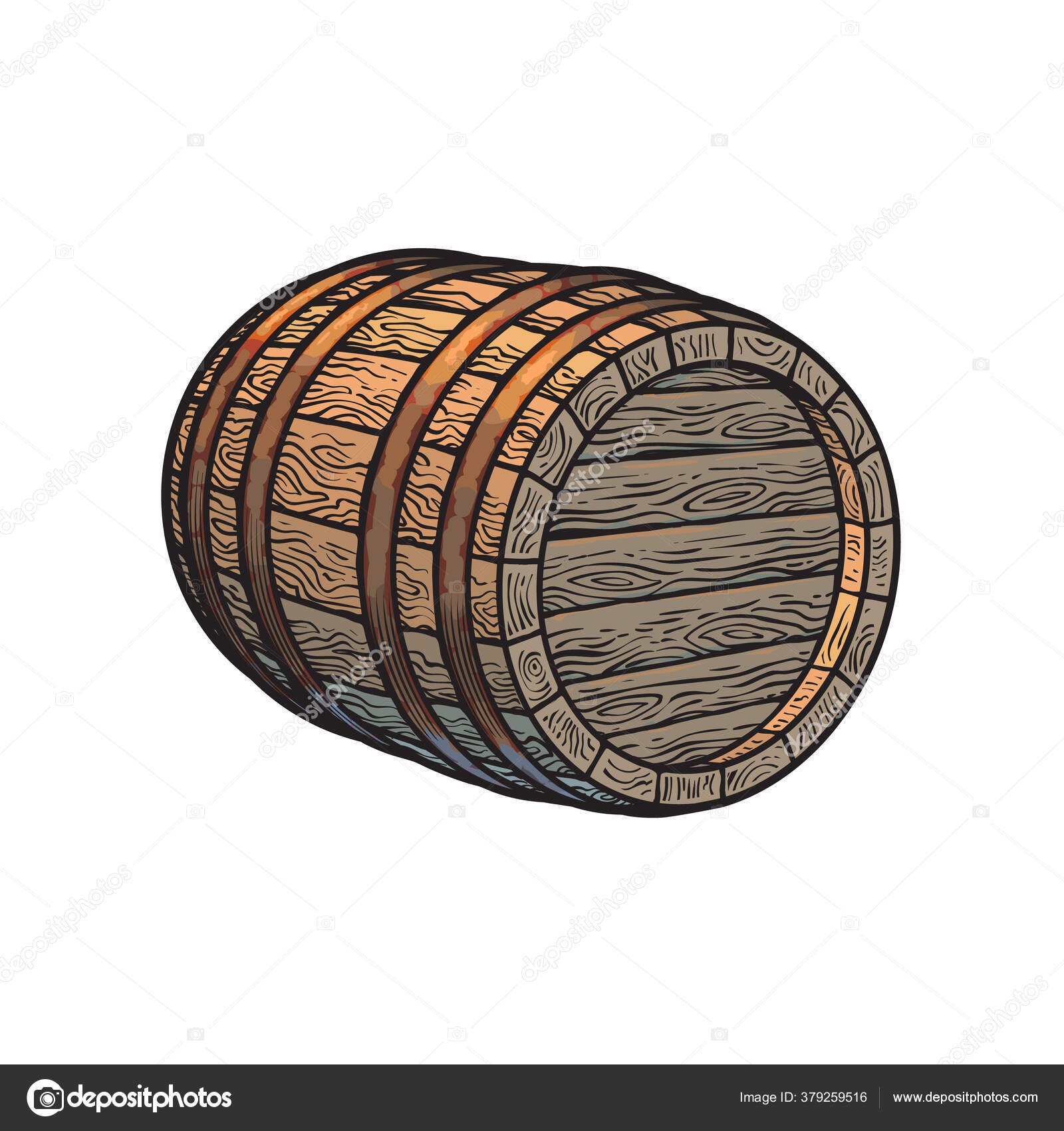 Whiskey Barrel Cartoon