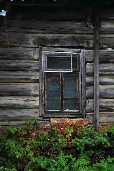 Rustic House Window Greenery Vintage — Stock Photo © ryschukdmitry ...