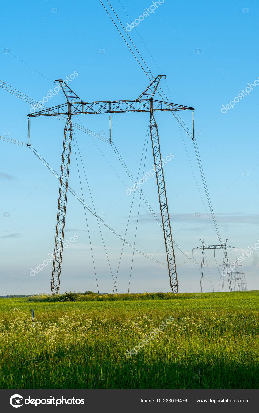 High Voltage Power Line Stock Photo by ©sandipruel 233016476