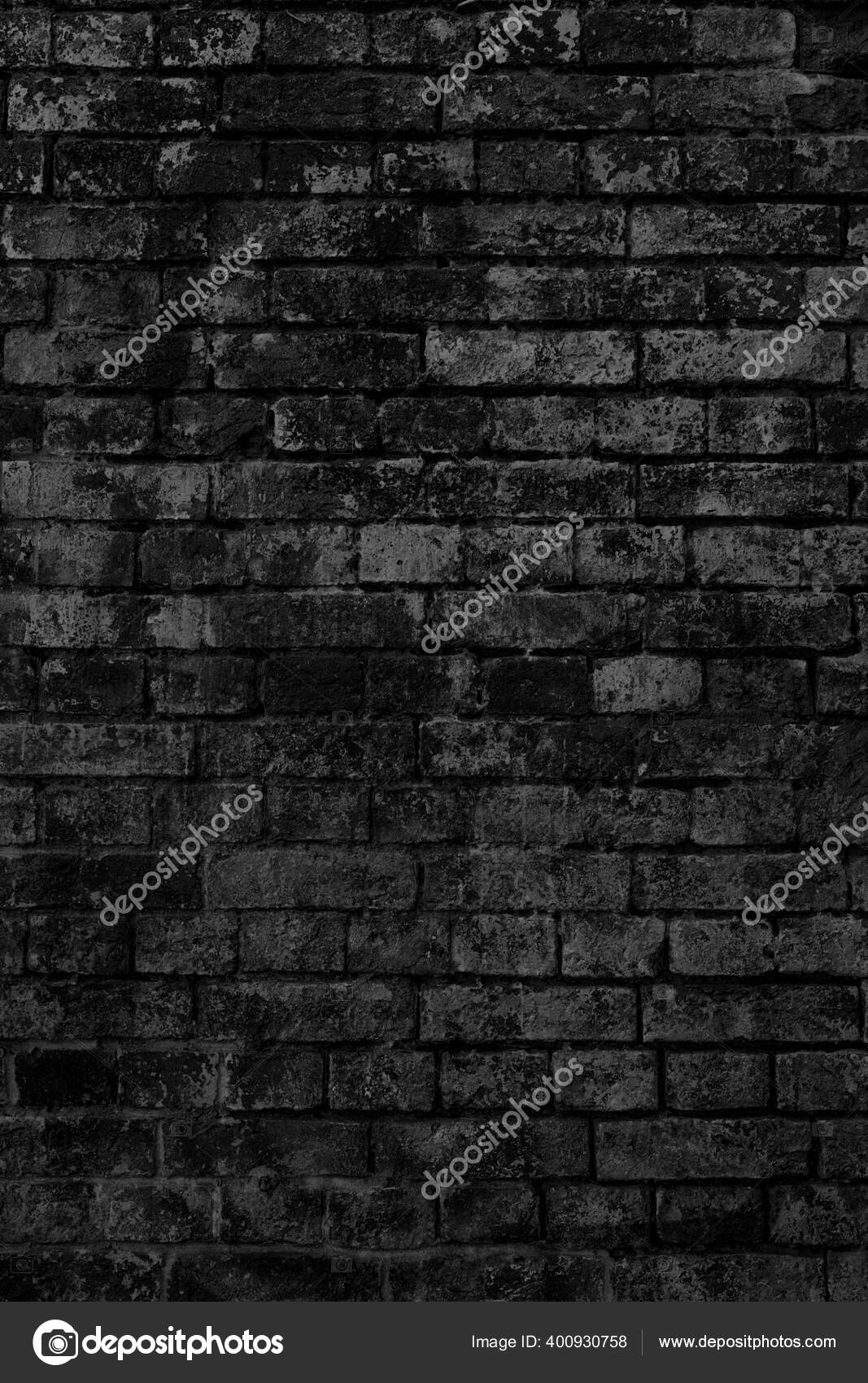 Background Old Black Brick Wall Design Interior Various Scenes ...