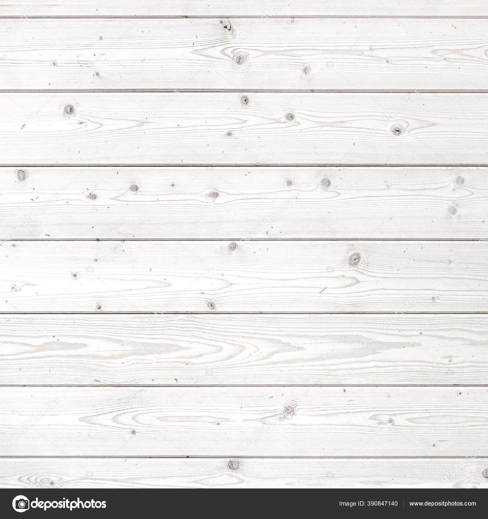 White Wood Planks Background