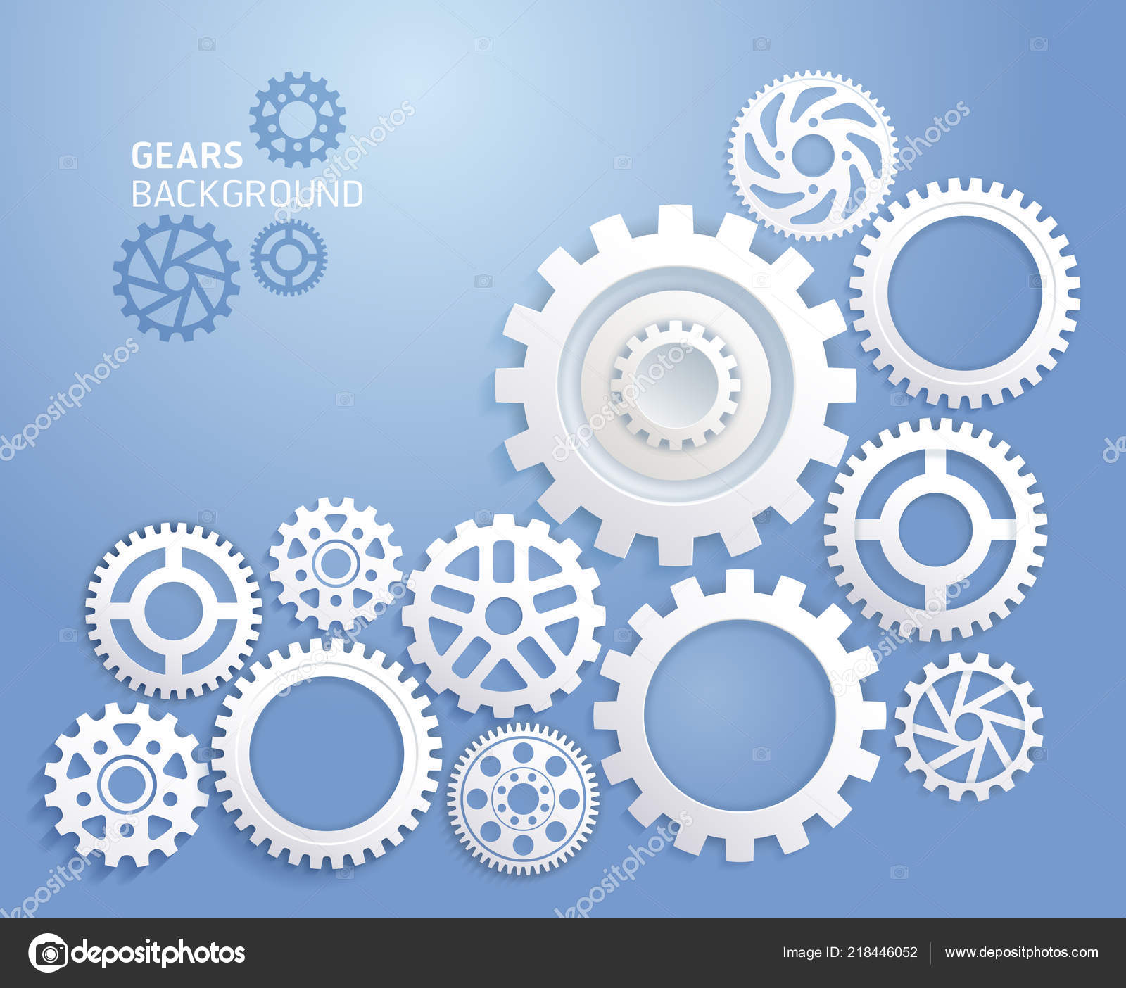 Gears Background White Color Vector Illustrations Stock Vector Image by ...