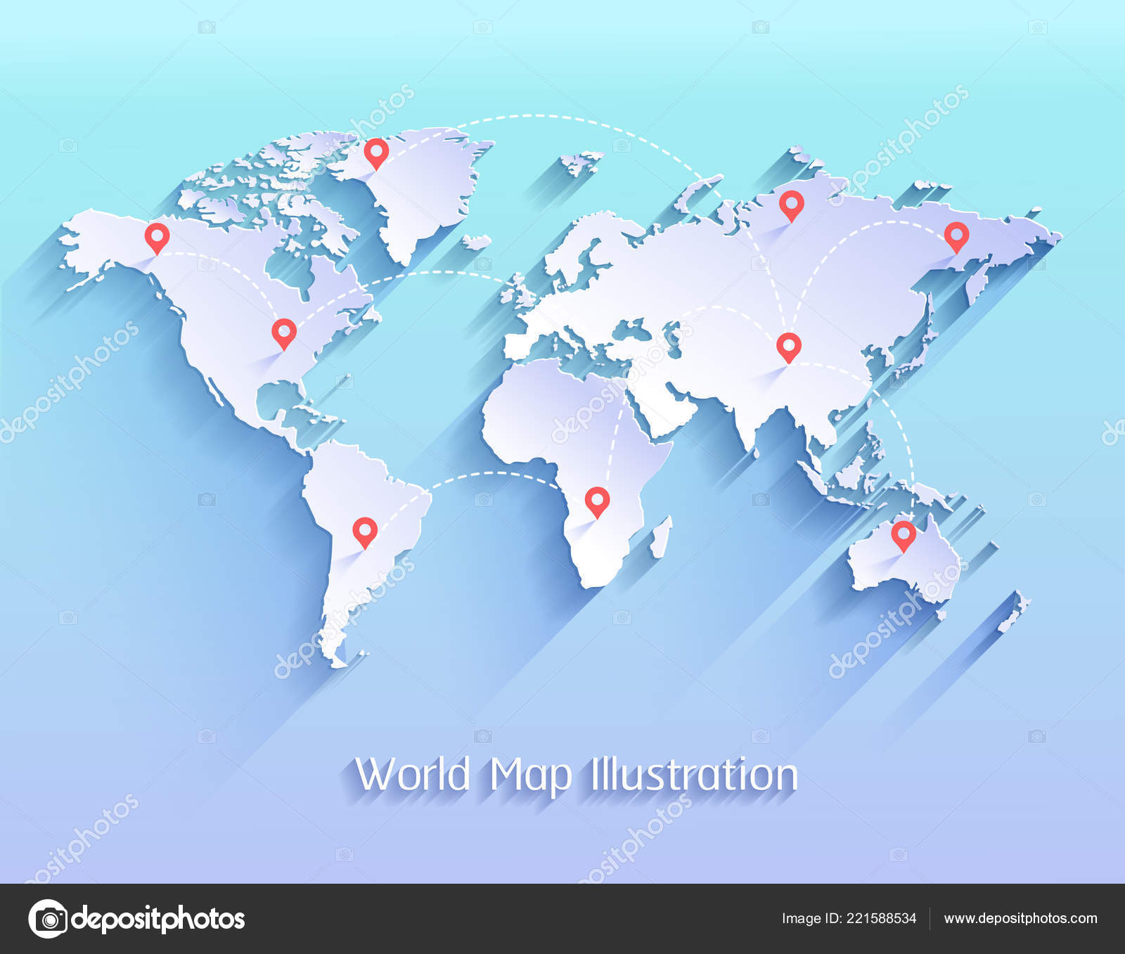 World Map Vector Illustration — Stock Photo © graphixmania #221588534