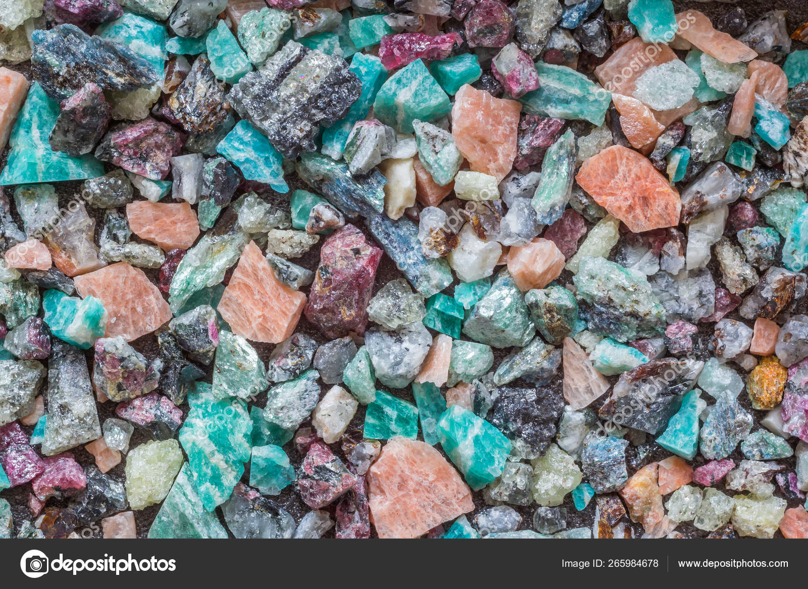 Bright mix of colored stones Stock Photo by ©TischenkoPhoto 265984678