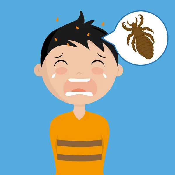 Child Crying Lice Head Vector Isolated Stock Vector Image by ©sbego ... Child Crying Lice Head Vector Isolated Stock Vector Image by ©sbego ...