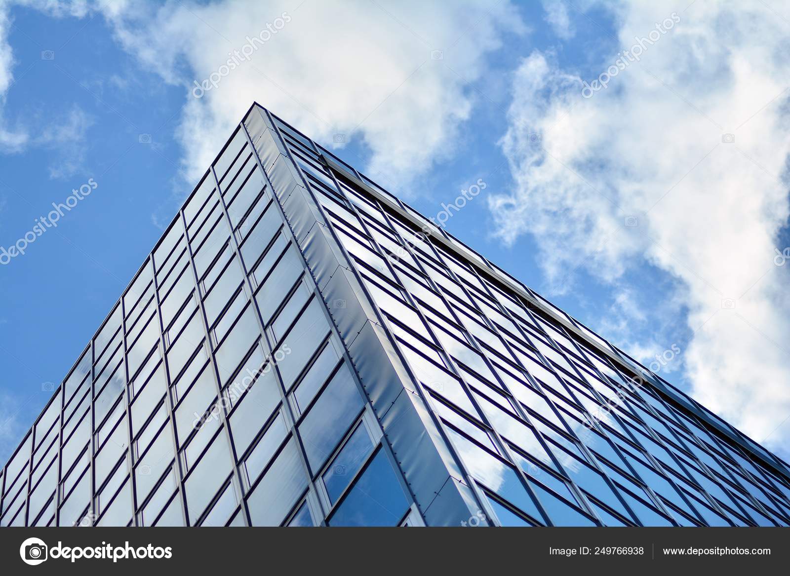 Surface Glass Building Reflection Clouds Stock Photo by ©grand ...