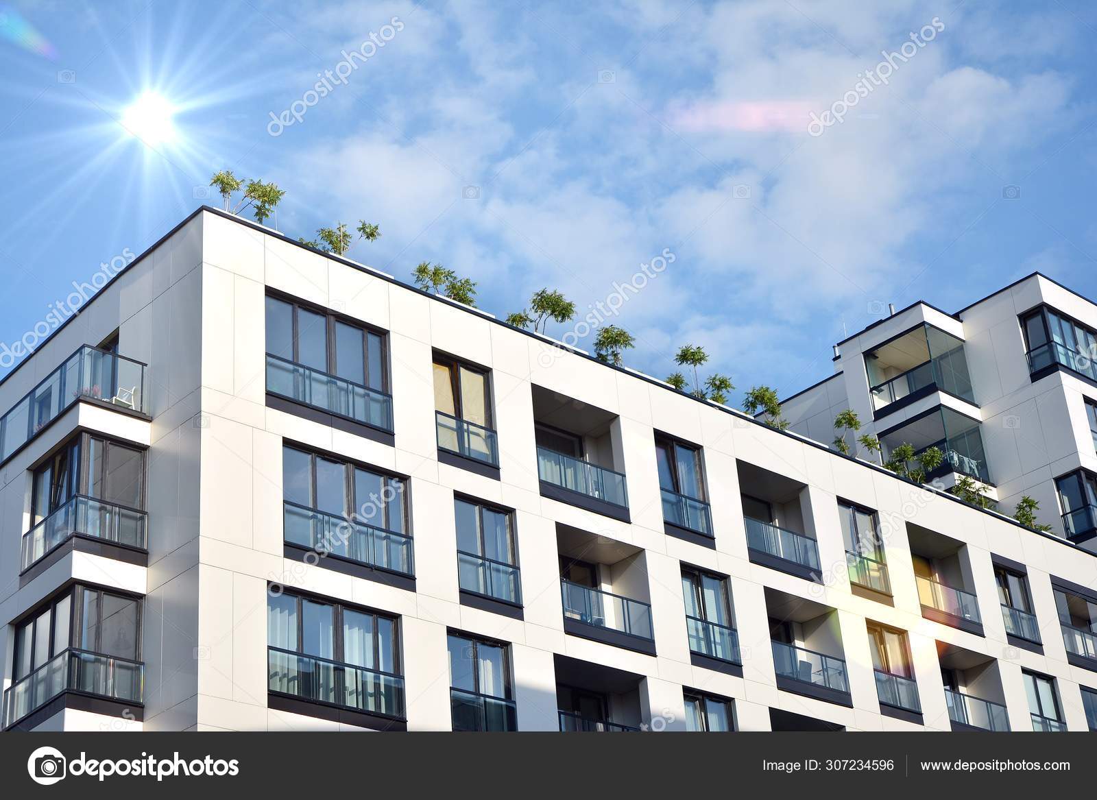 Modern Urban Apartment Building