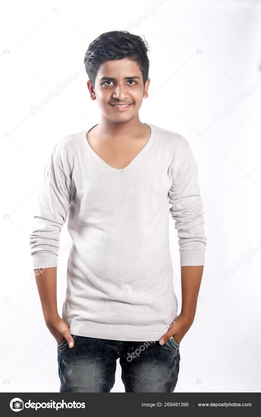 Young Indian Asian Collage Student Shirt — Stock Photo © adsniks@gmail ...