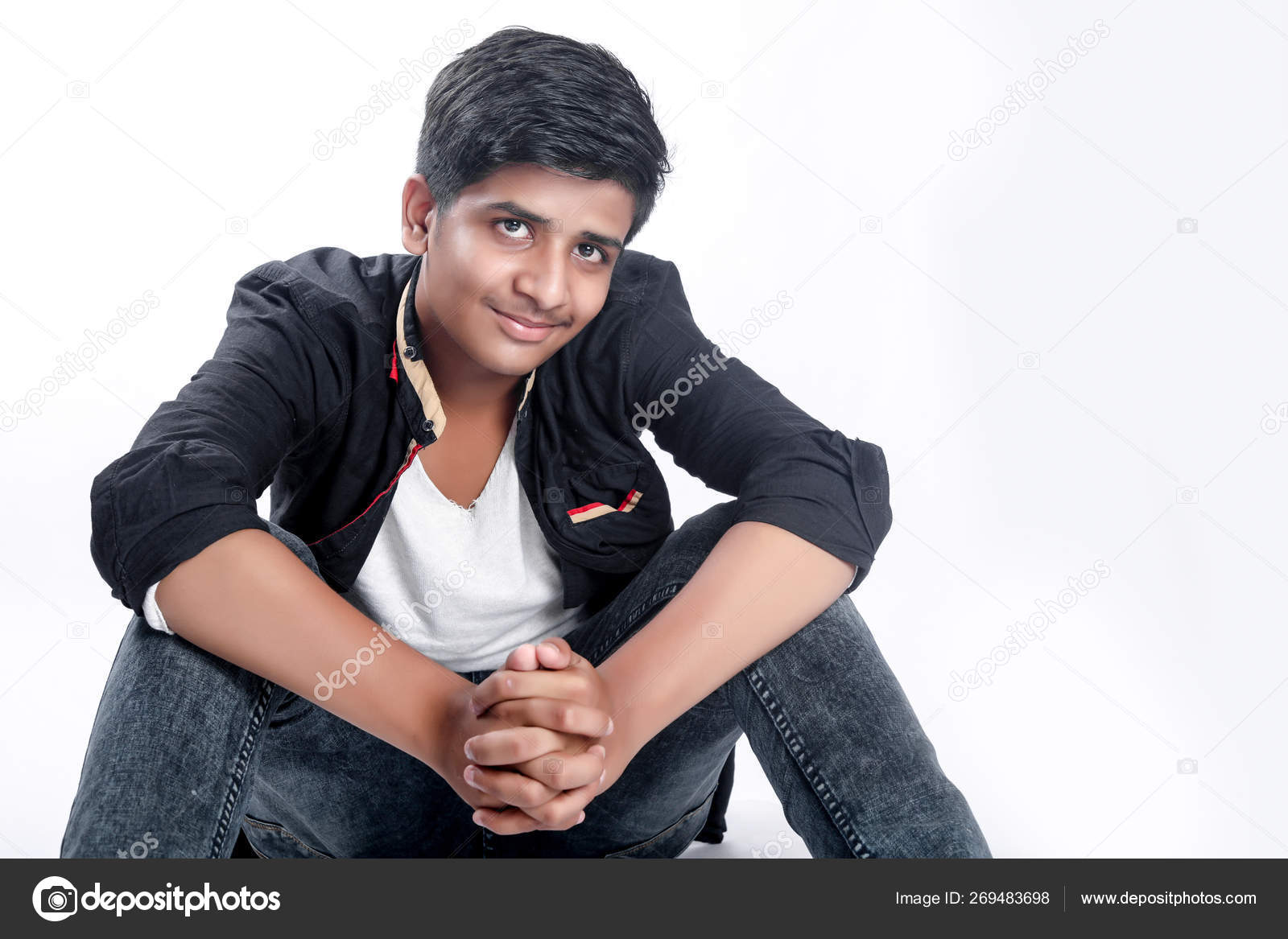 Young Indian Asian Collage Student Shirt — Stock Photo © adsniks@gmail ...