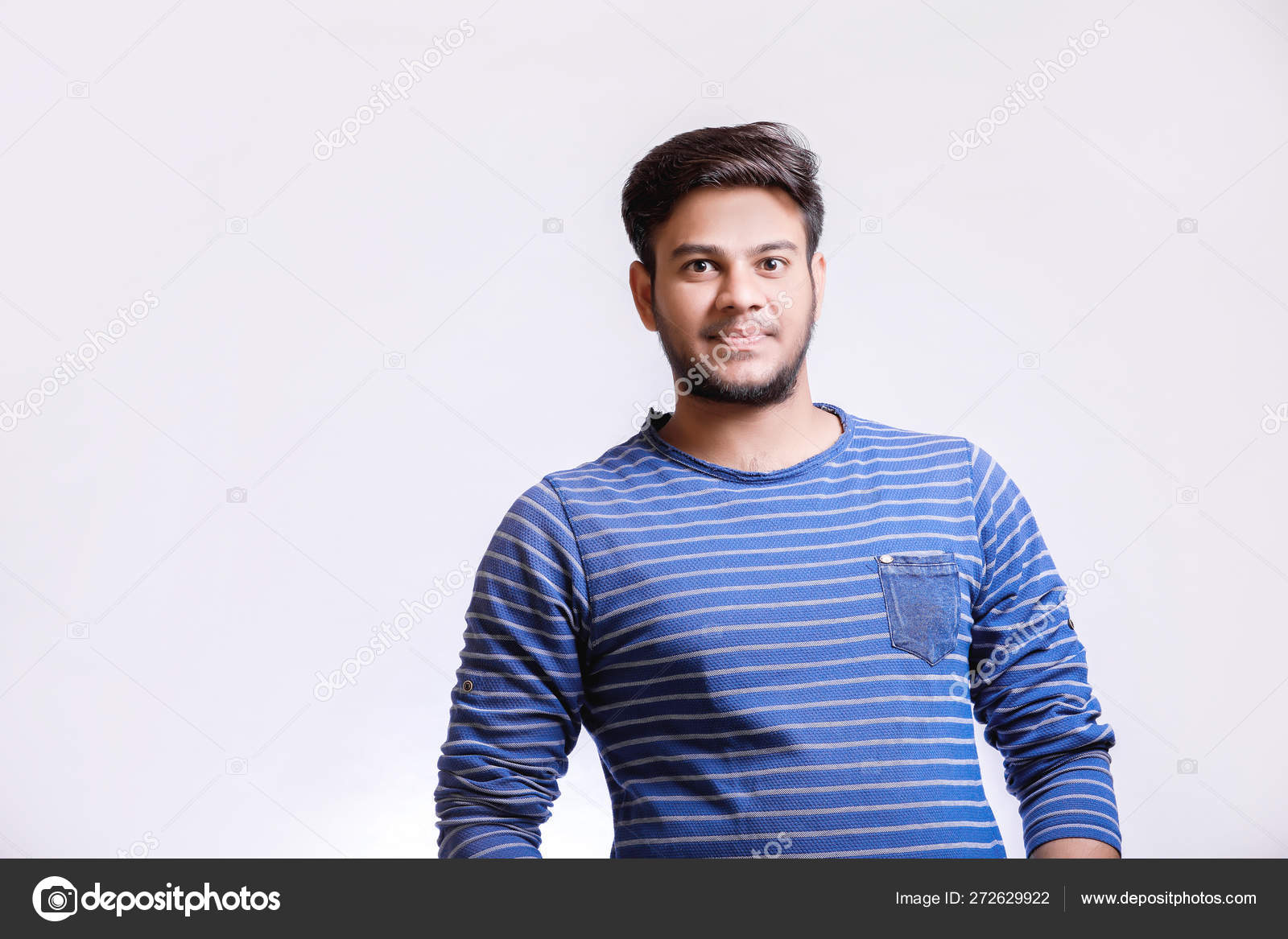 Young Indian Asian Collage Student Shirt — Stock Photo © adsniks@gmail ...