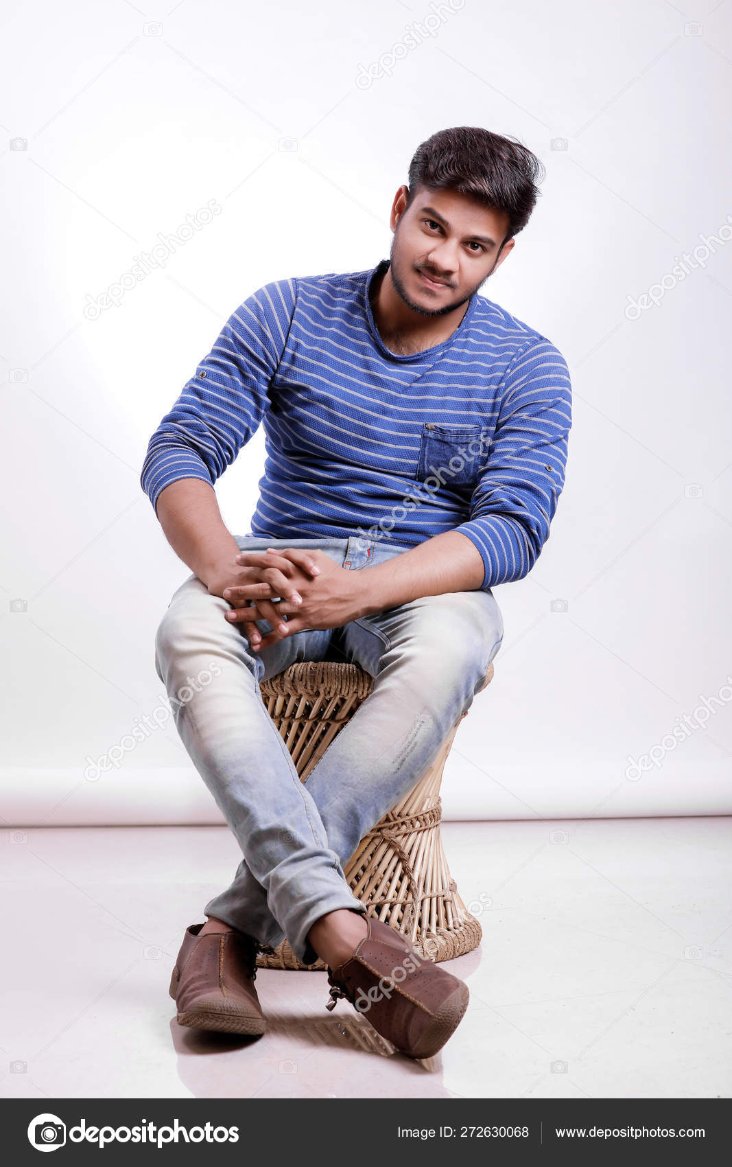 Young Indian Asian Collage Student Shirt — Stock Photo © adsniks@gmail ...