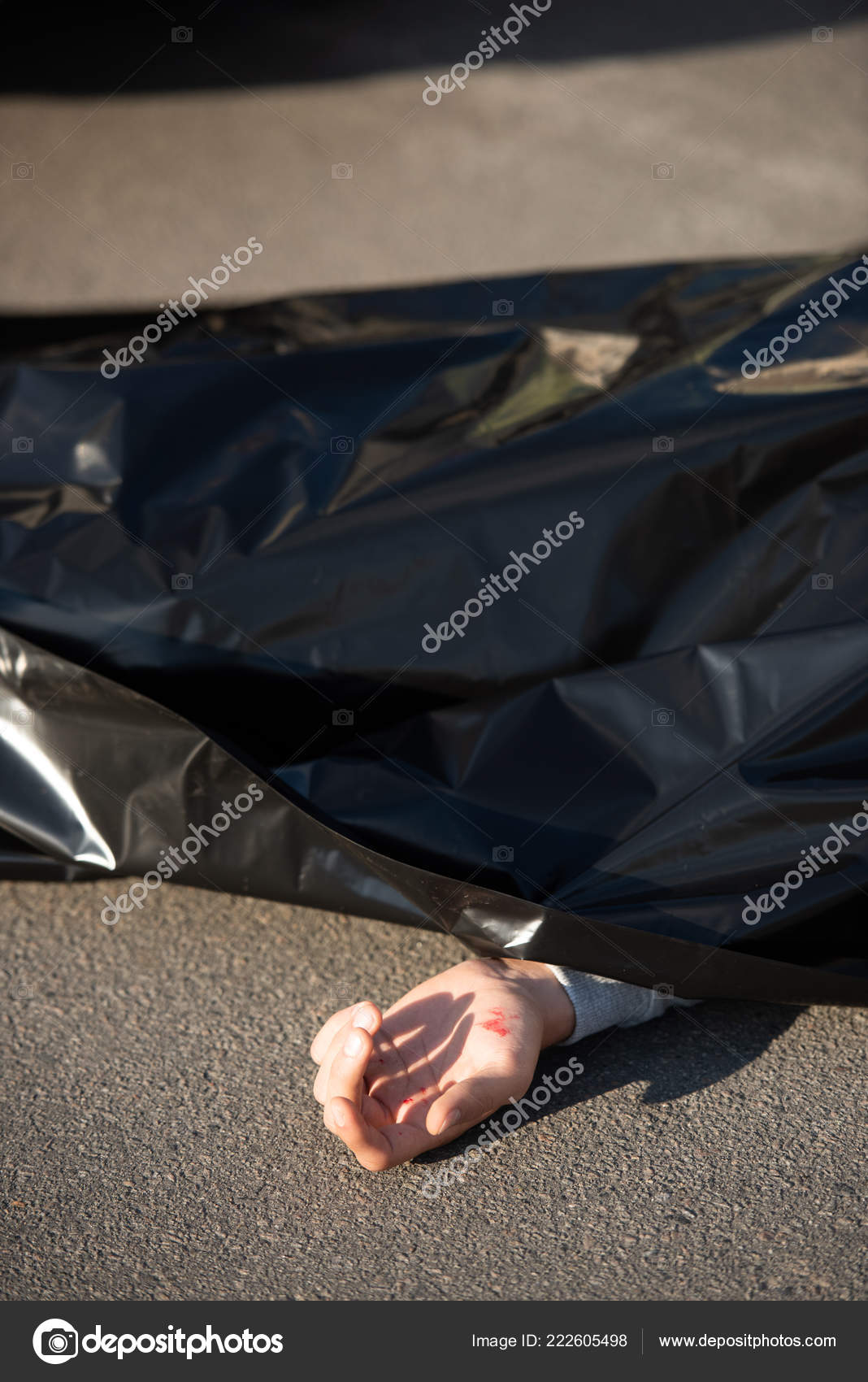 Close View Corpse Road Traffic Accident — Stock Photo © AndrewLozovyi ...