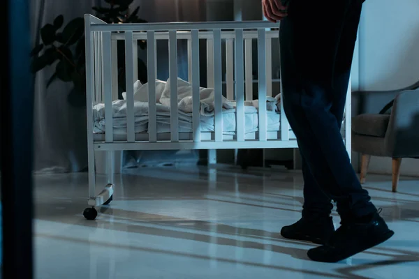 Cropped View Criminal Black Clothes Kidnapping Child Stock Photo by ...