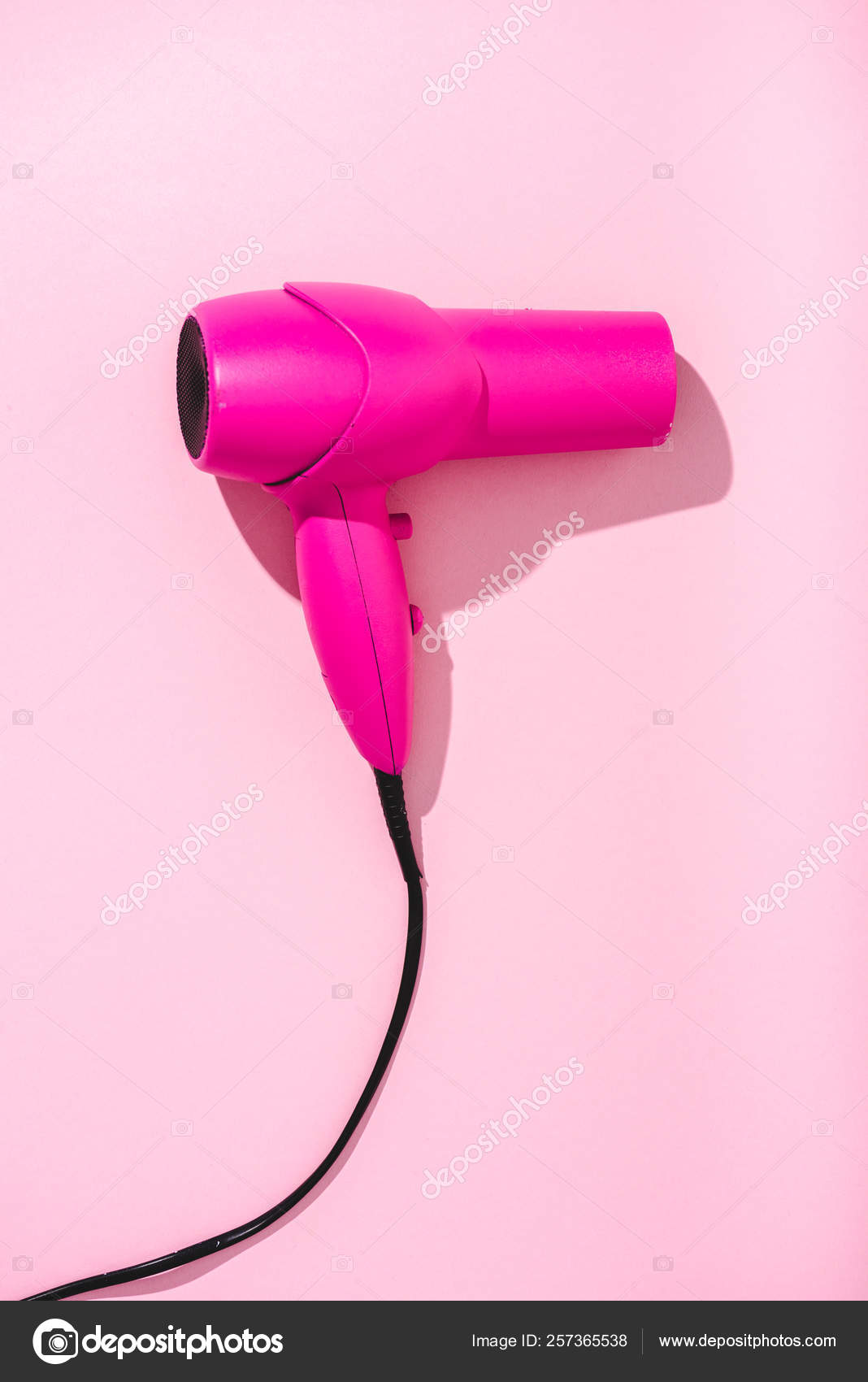 Top View Hair Dryer Pink Copy Space — Stock Photo © AndrewLozovyi ...