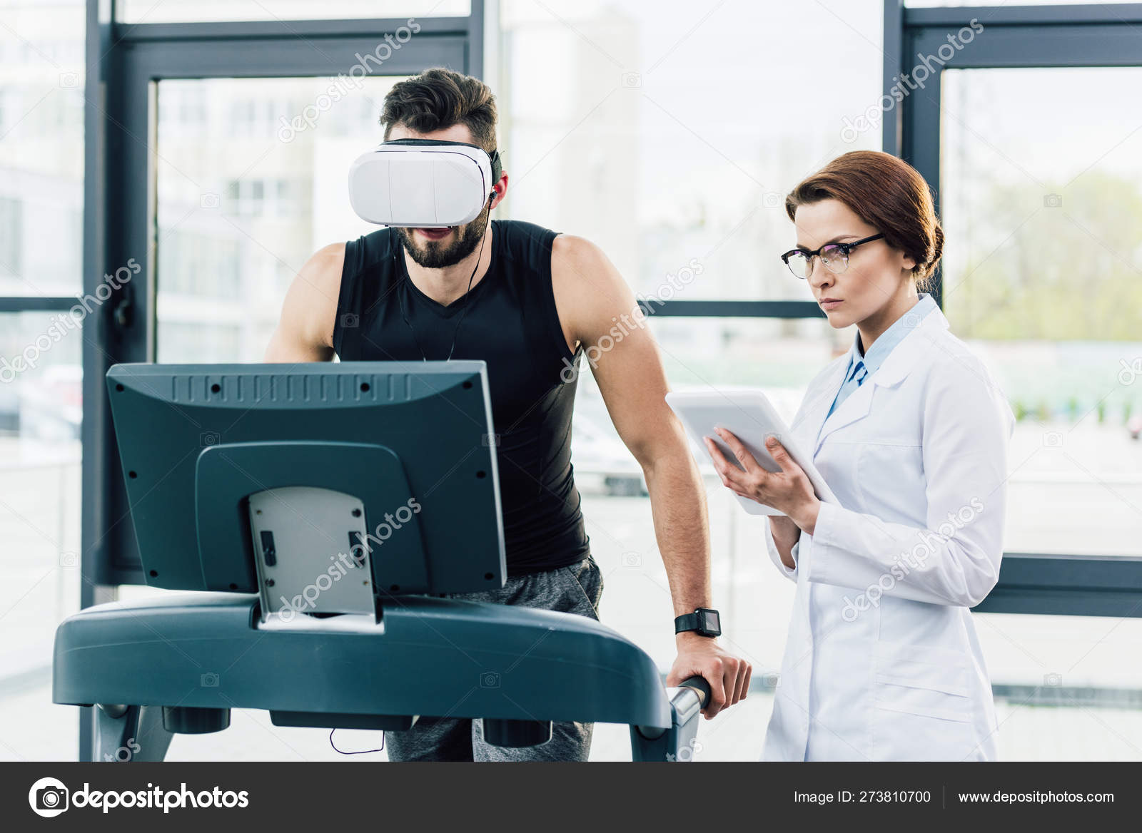 Sportsman Virtual Reality Headset Running Treadmill Doctor Endurance ...