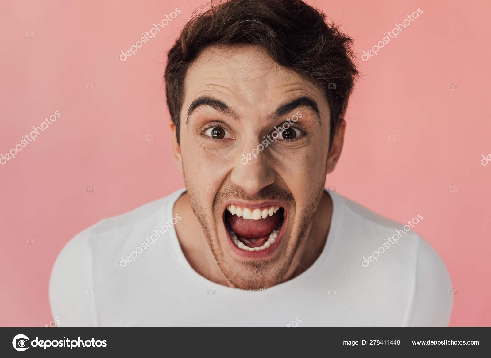 Angry Screaming Person