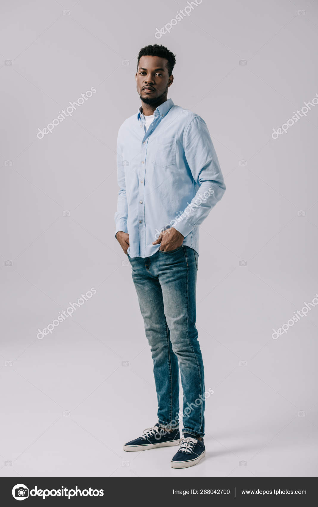 African Man Standing