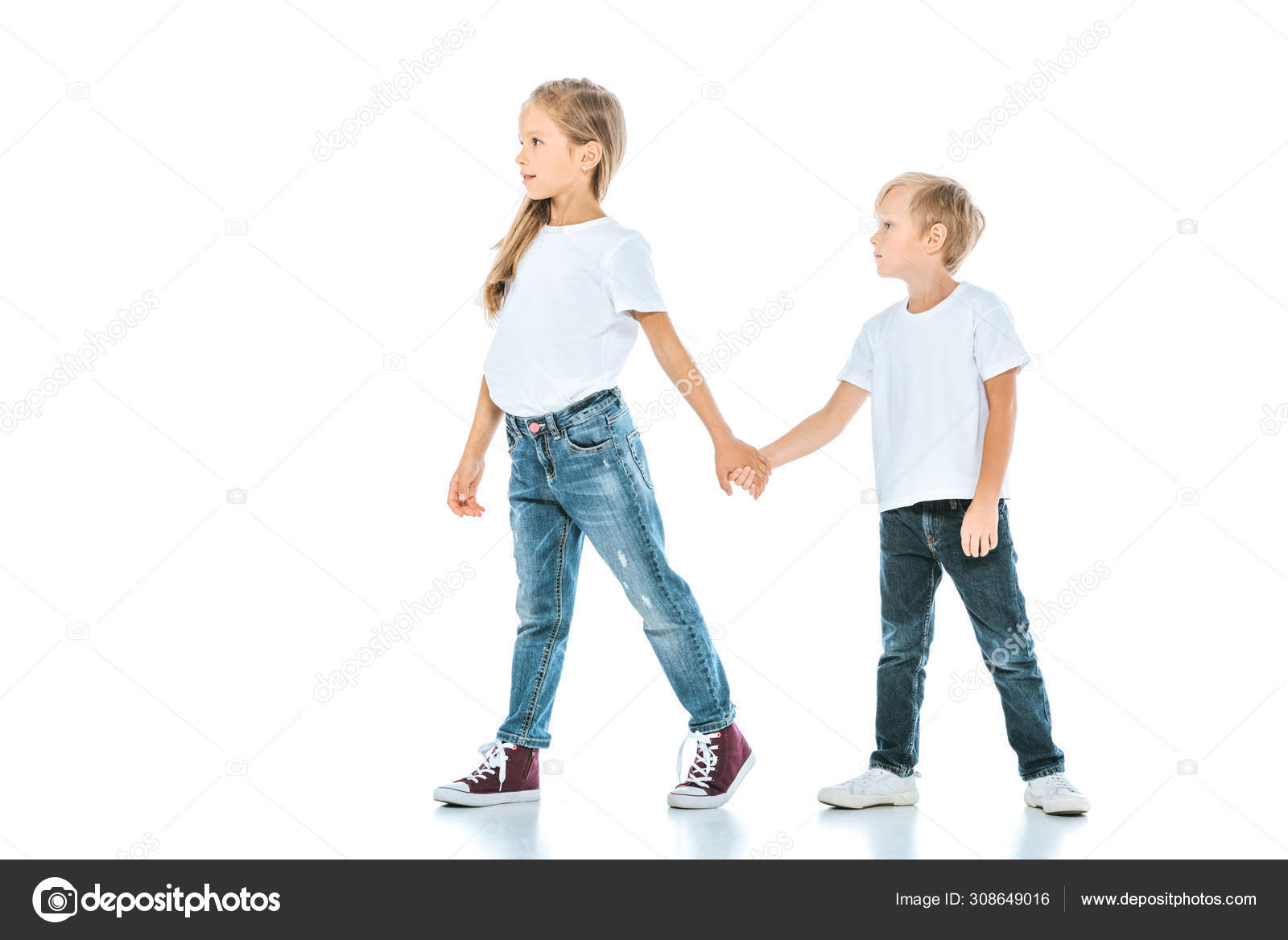 Two Children Holding Hands