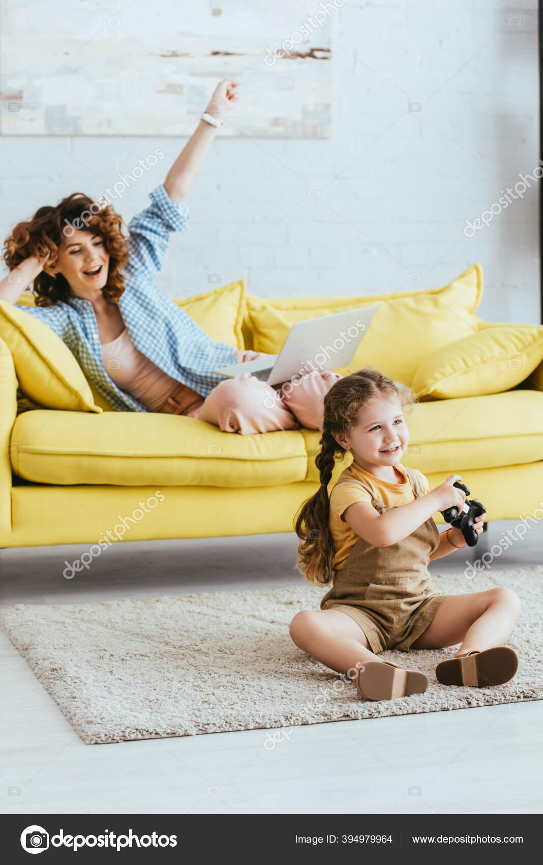 Kyiv Ukraine June 2020 Selective Focus Nanny Showing Winner Gesture ...