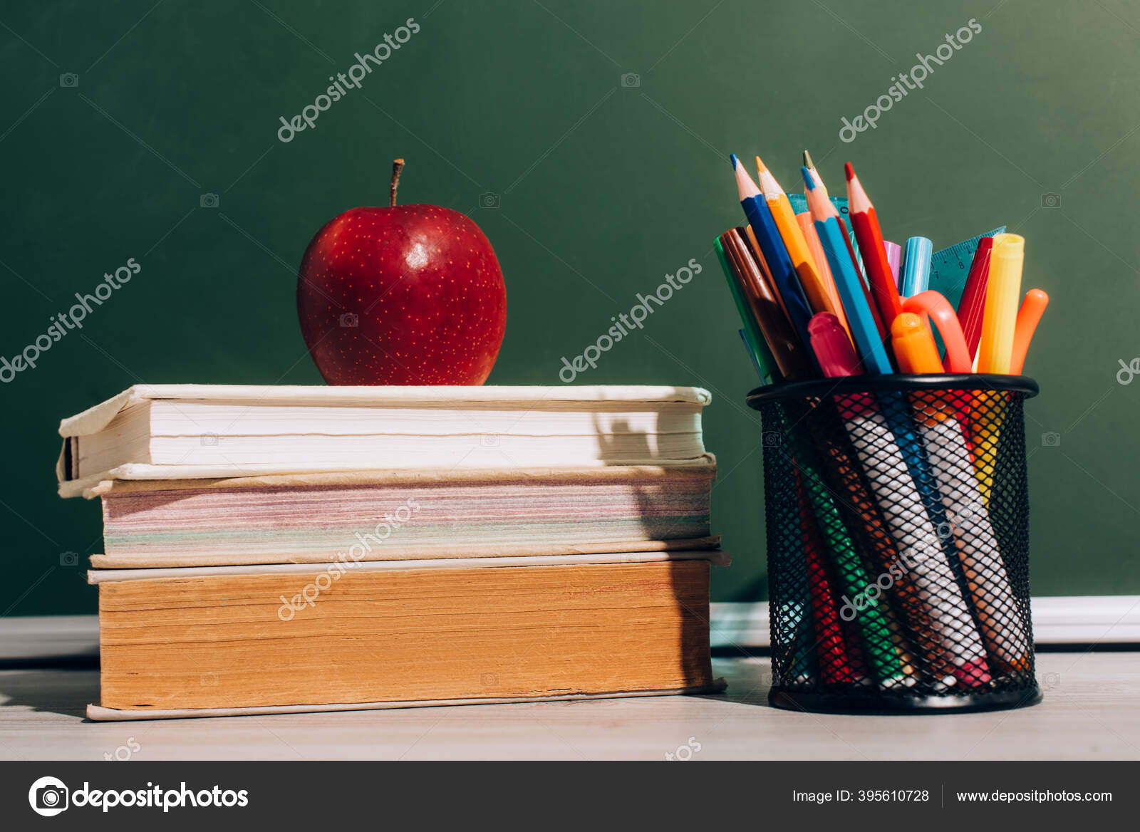 School Books And Pencils
