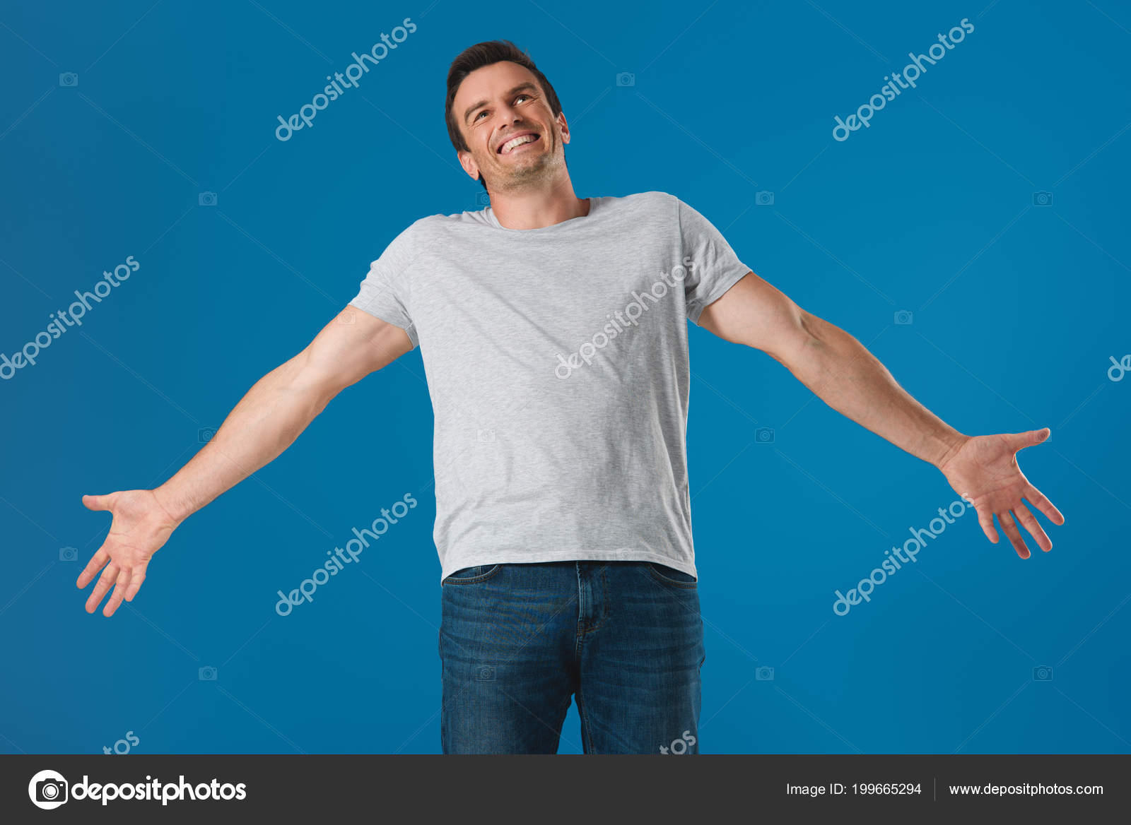 Person Standing Arms Out