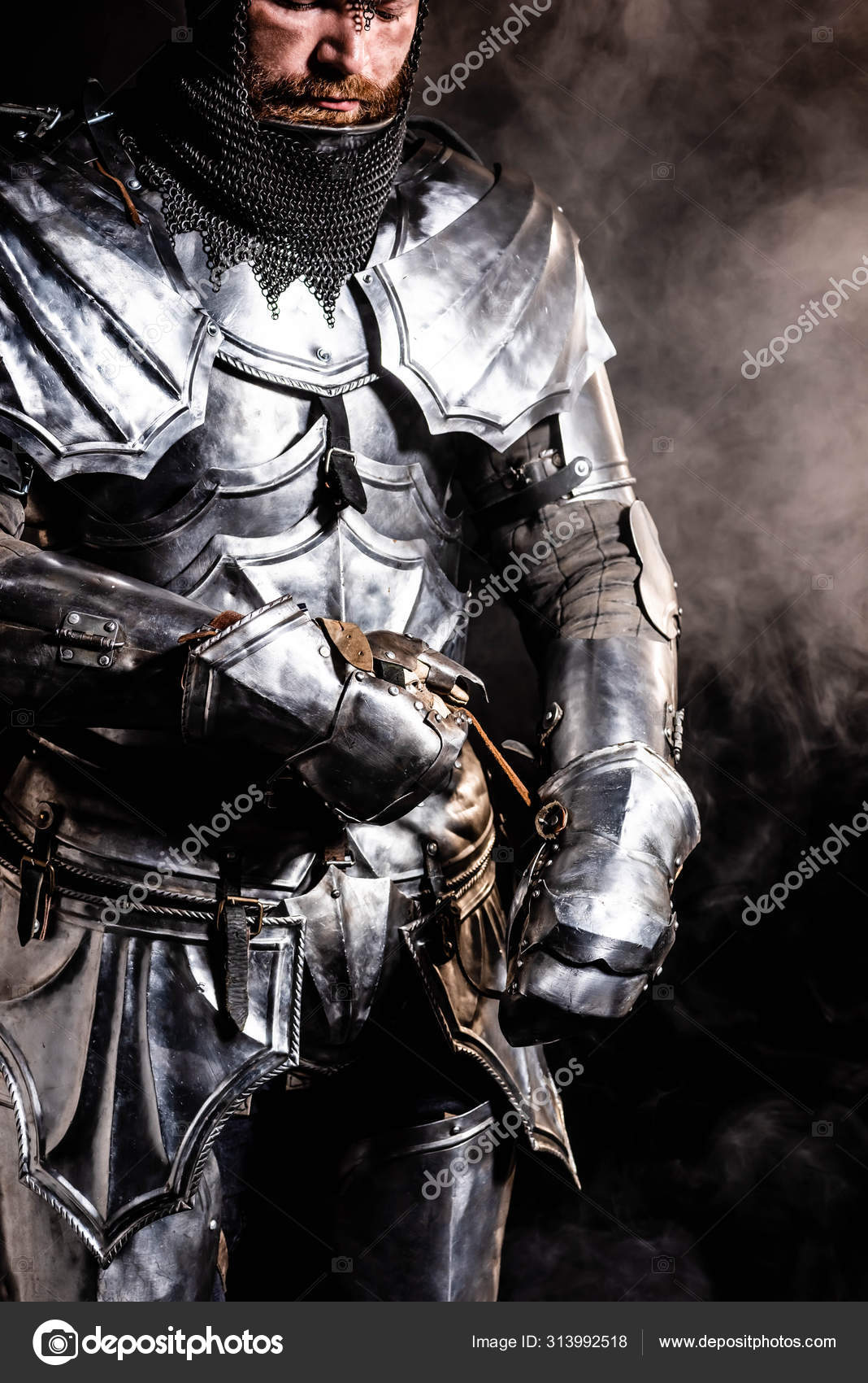 Medieval Black Knight Armor Real