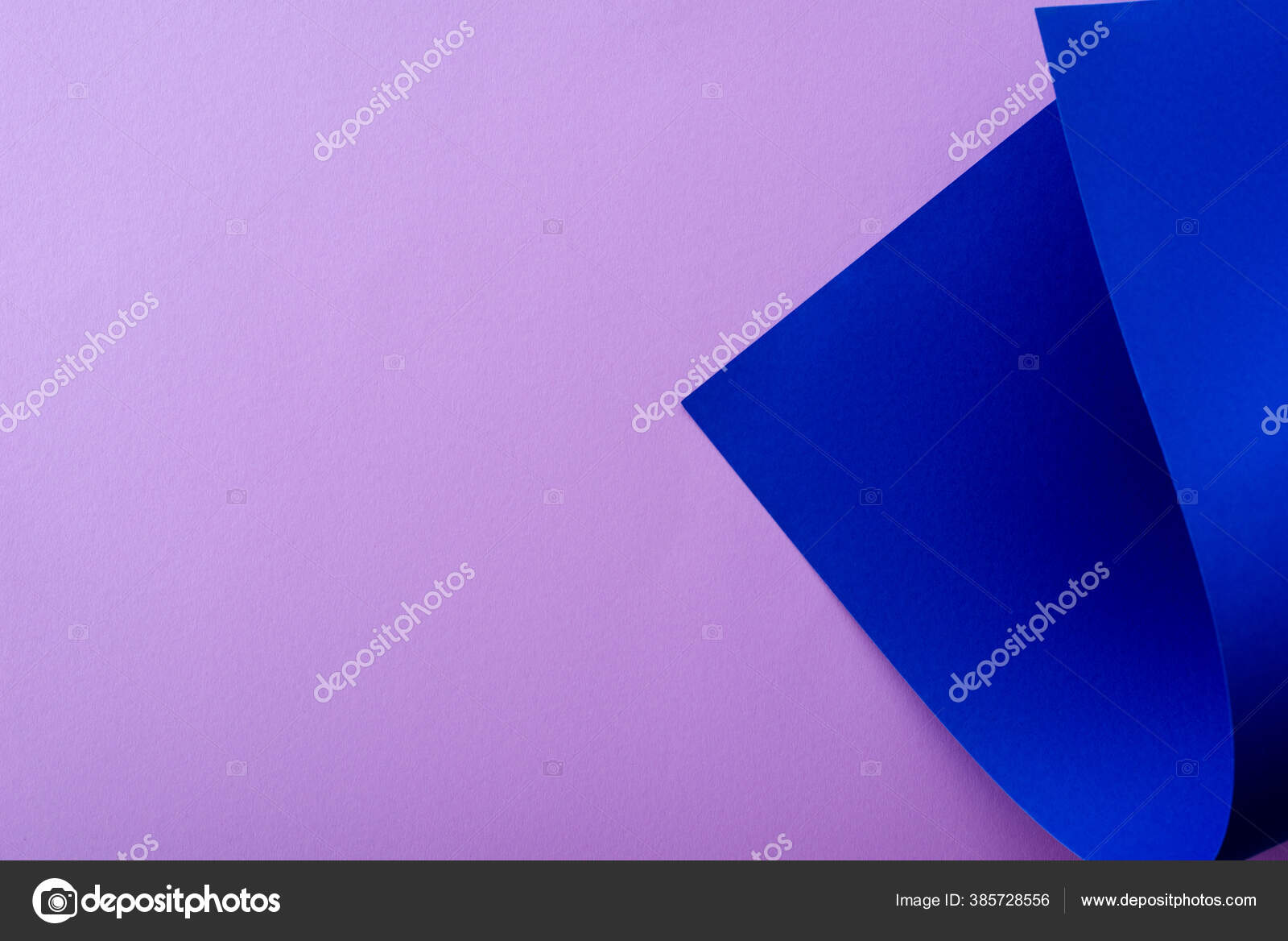 Curved Blue Paper Violet Background — Stock Photo © VitalikRadko #385728556