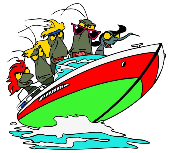 Cartoon Music Group Bugs Vector Illustration Stock Vector by ...