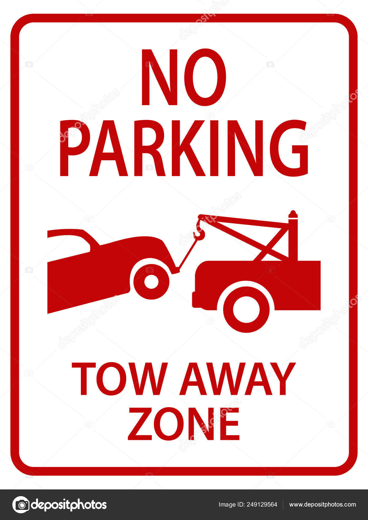 Funny Tow Away Signs Clipart