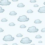 Seamless cloud pattern Stock Vector Image by ©Robin2b #31205475