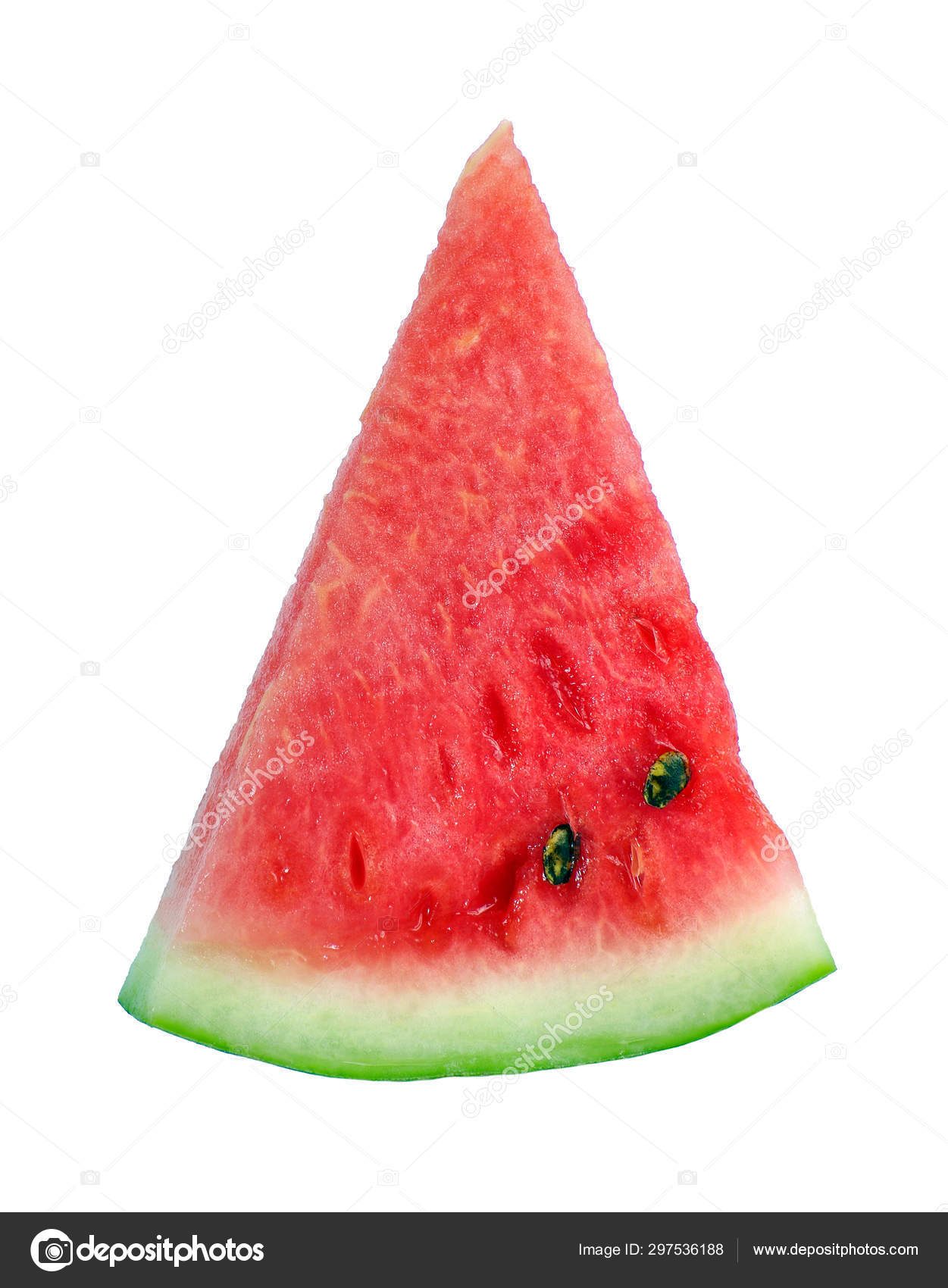 Rebanada Sandía Aislada Blanco Paleta Frutas: fotografía de stock ...