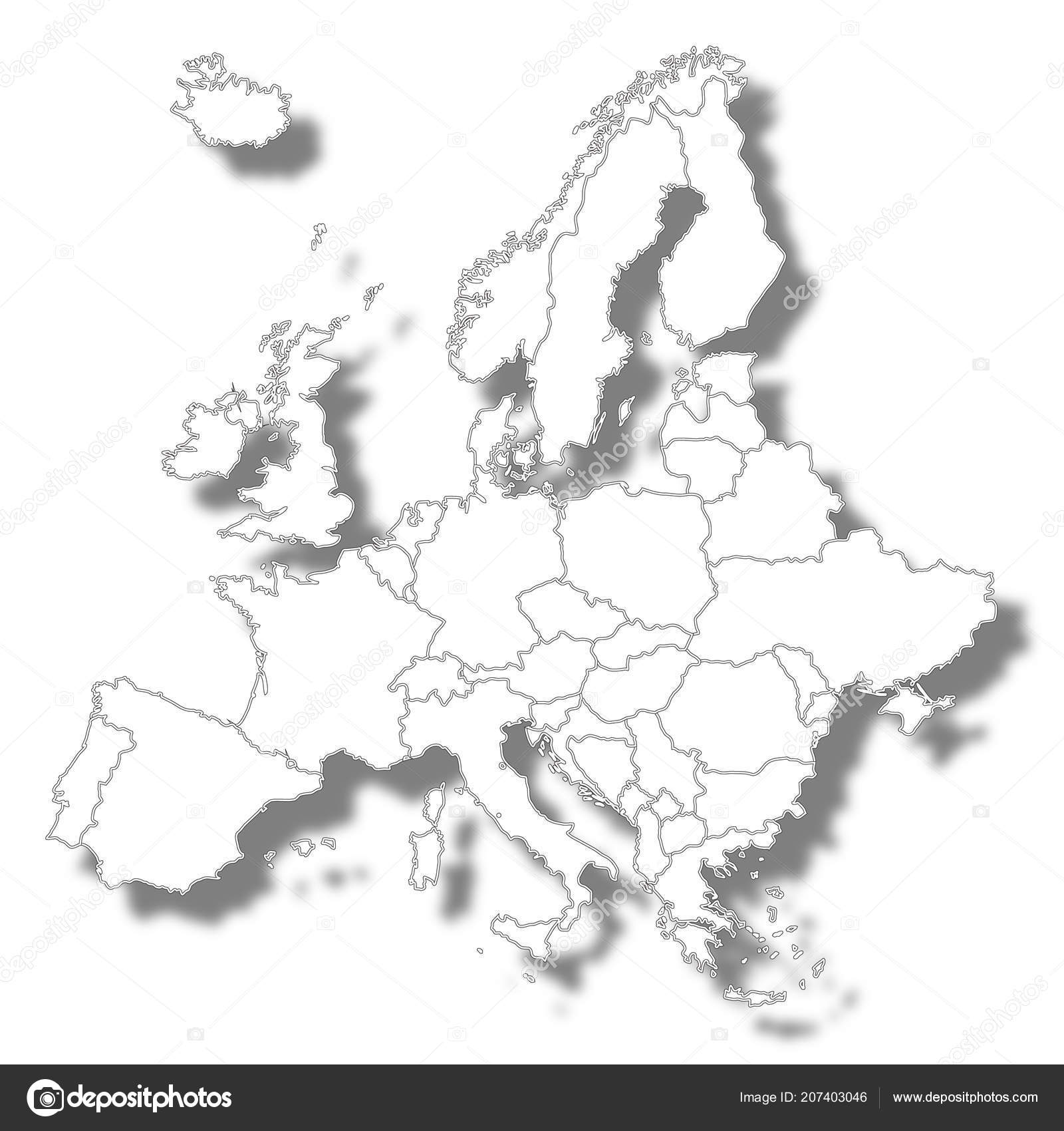 Europe Country Map Icon Stock Vector by ©JBOY24 207403046