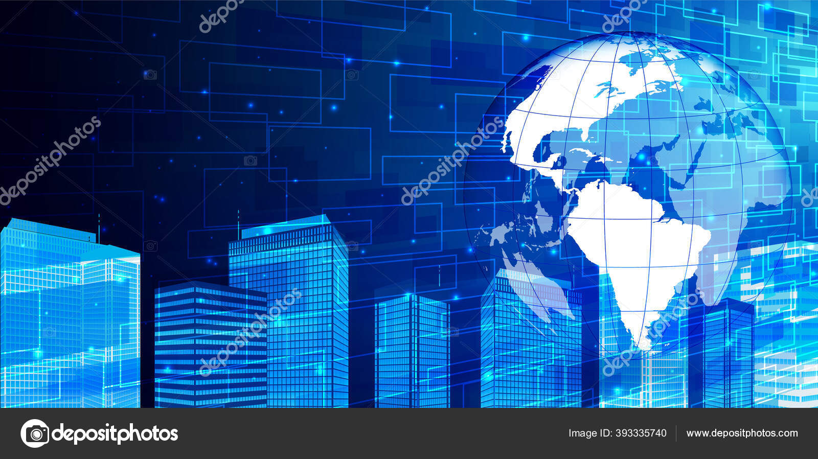 World Technology Building Map Background Stock Vector Image by ©JBOY24 ...