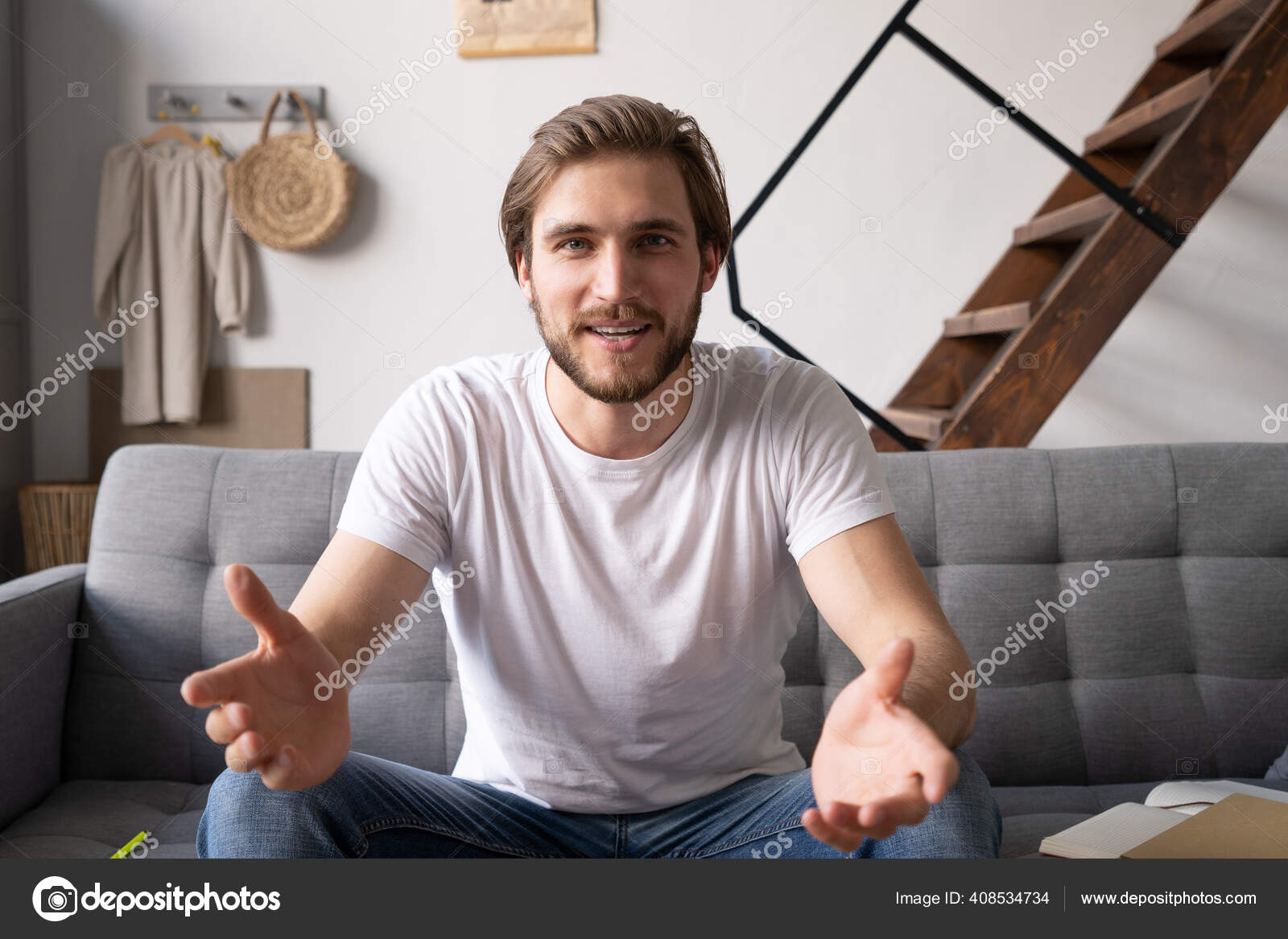 Distant Looking At Camera