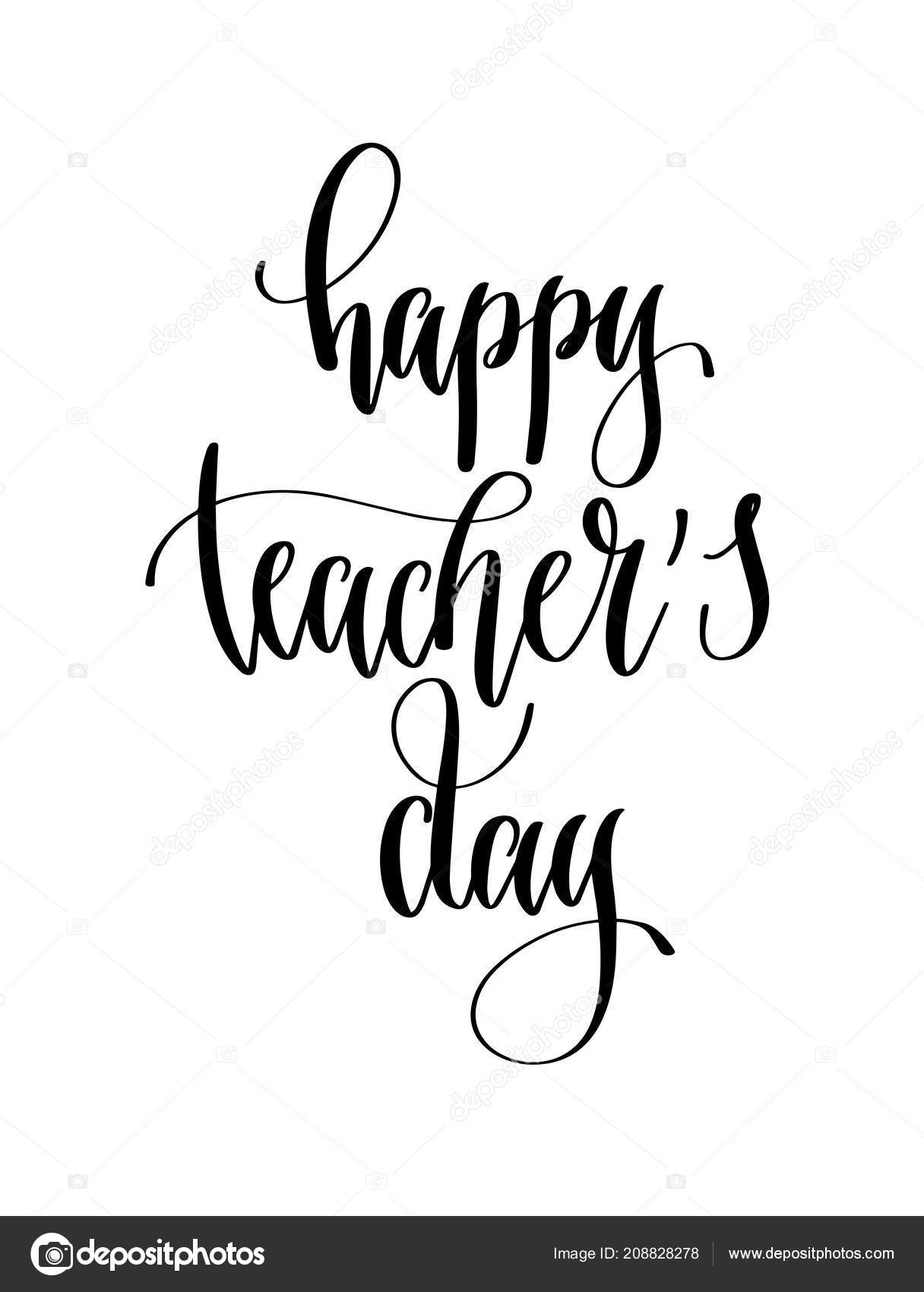 Calligraphy Art Happy Teachers Day Ph