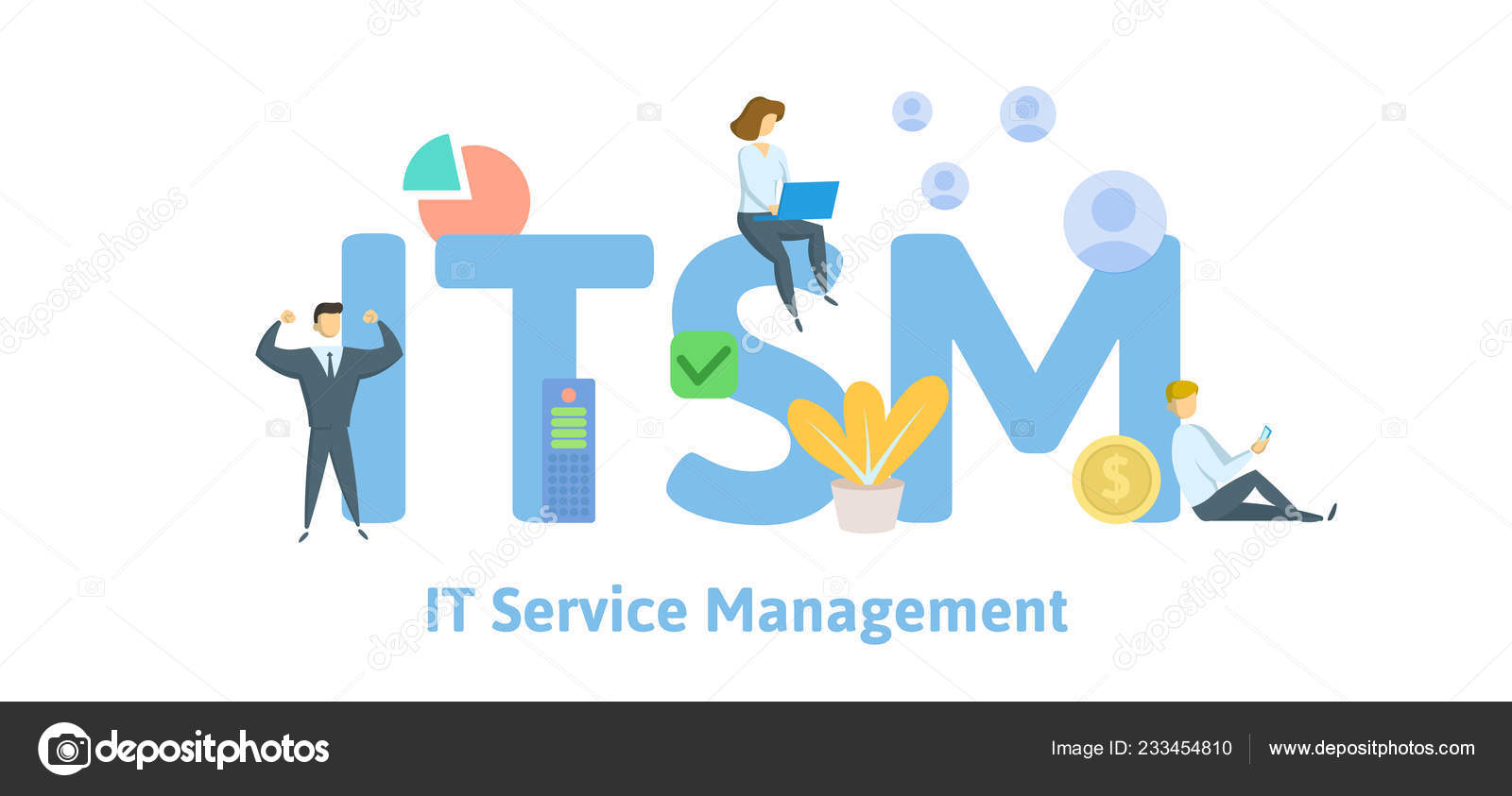 ITSM, Information Technology Service Management, acronym business ...
