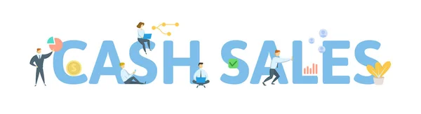 SALE. Concept with keywords, letters, and icons. Flat vector ...