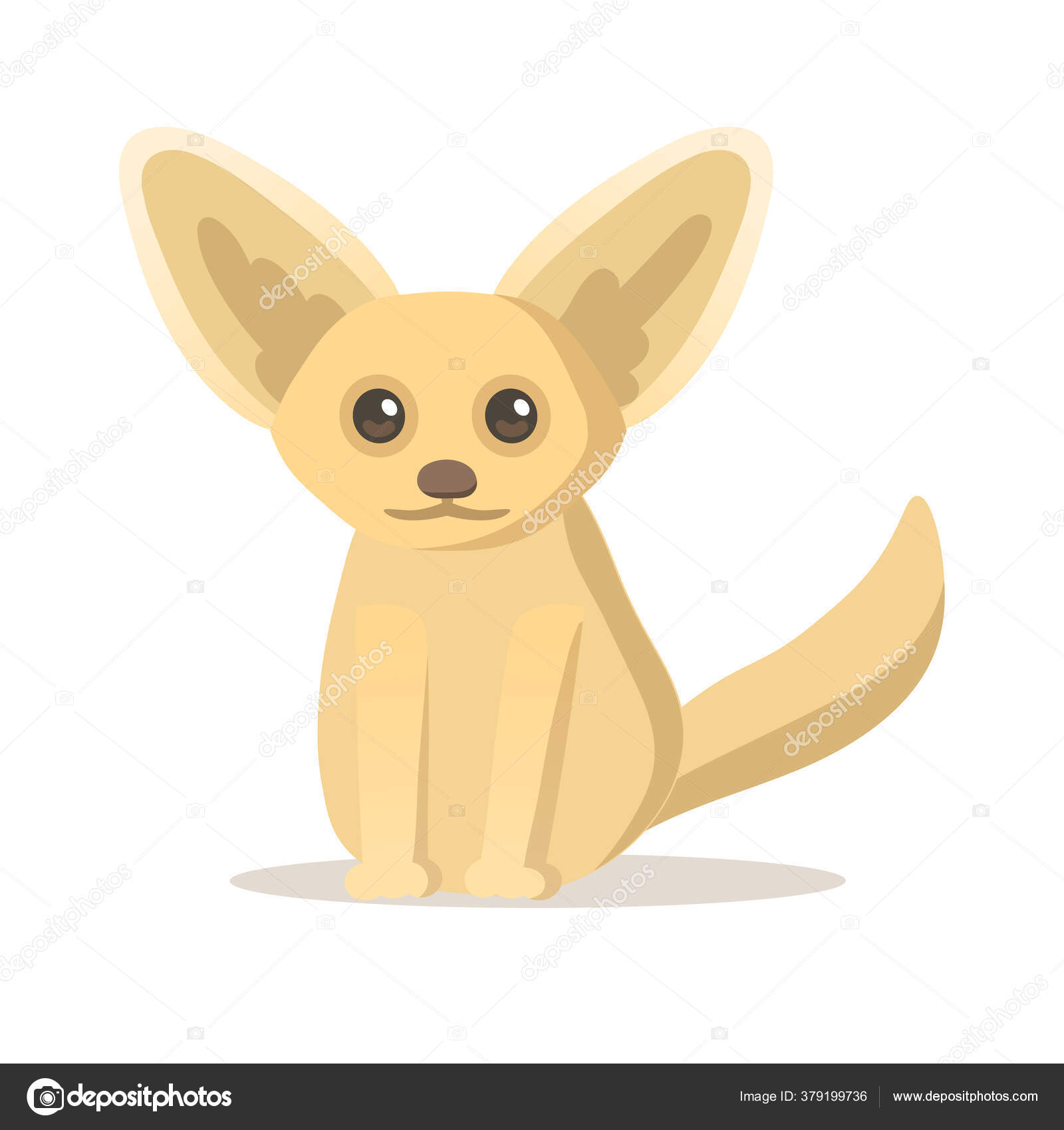 Cute Fennec Fox Clip Art