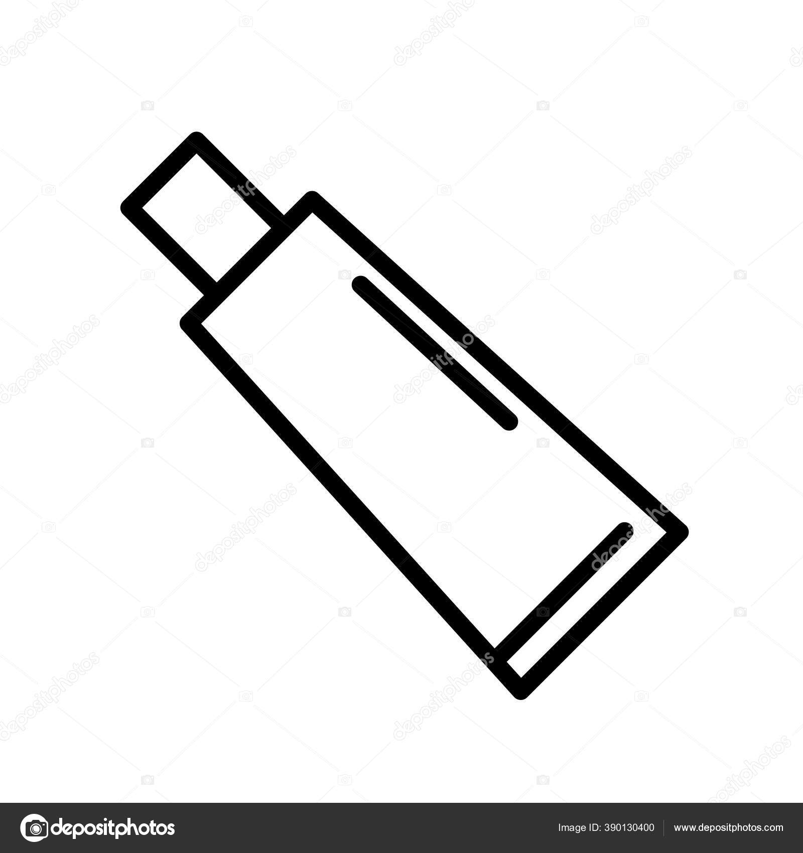 Toothpaste Tube Outline