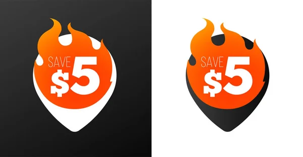 Save 5 dollar Vector Art Stock Images | Depositphotos