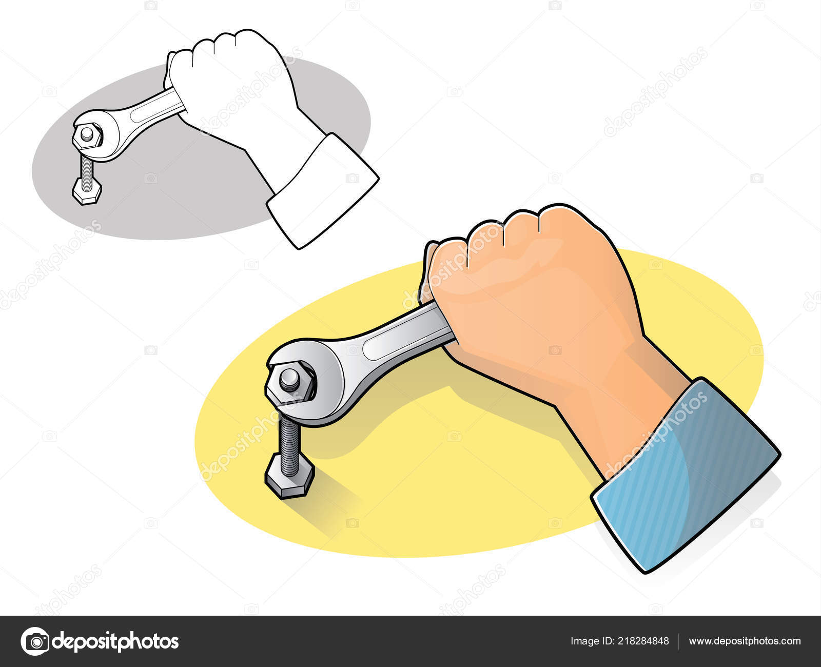Open End Wrench Clipart