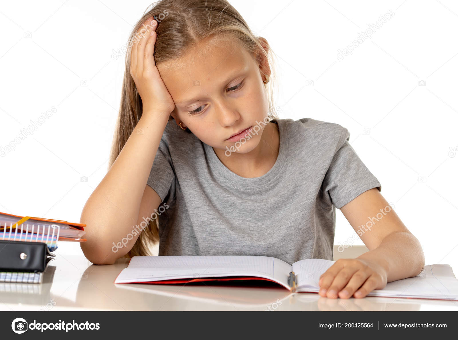 Frustrated Elementary Student