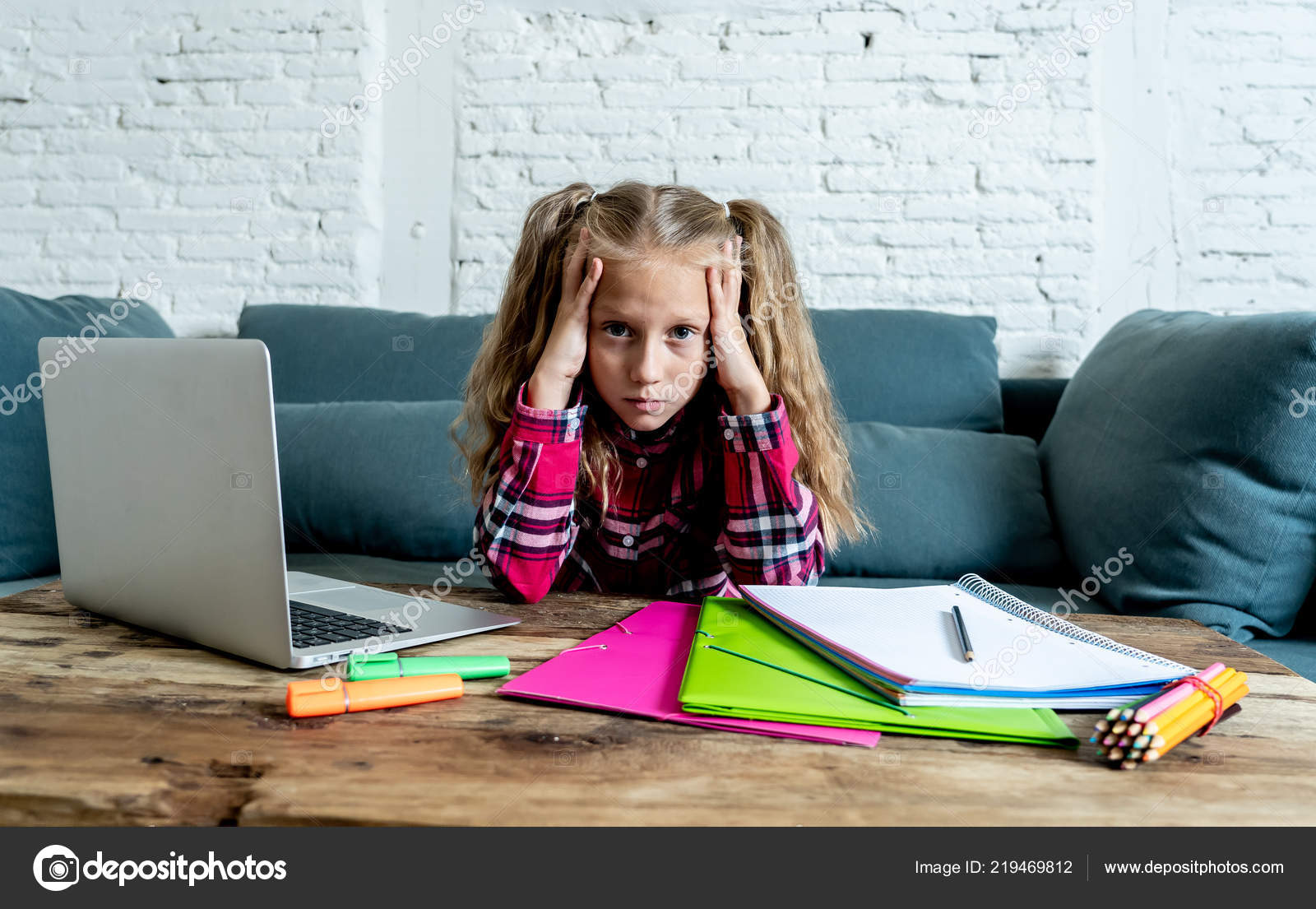 Sad Elementary Student