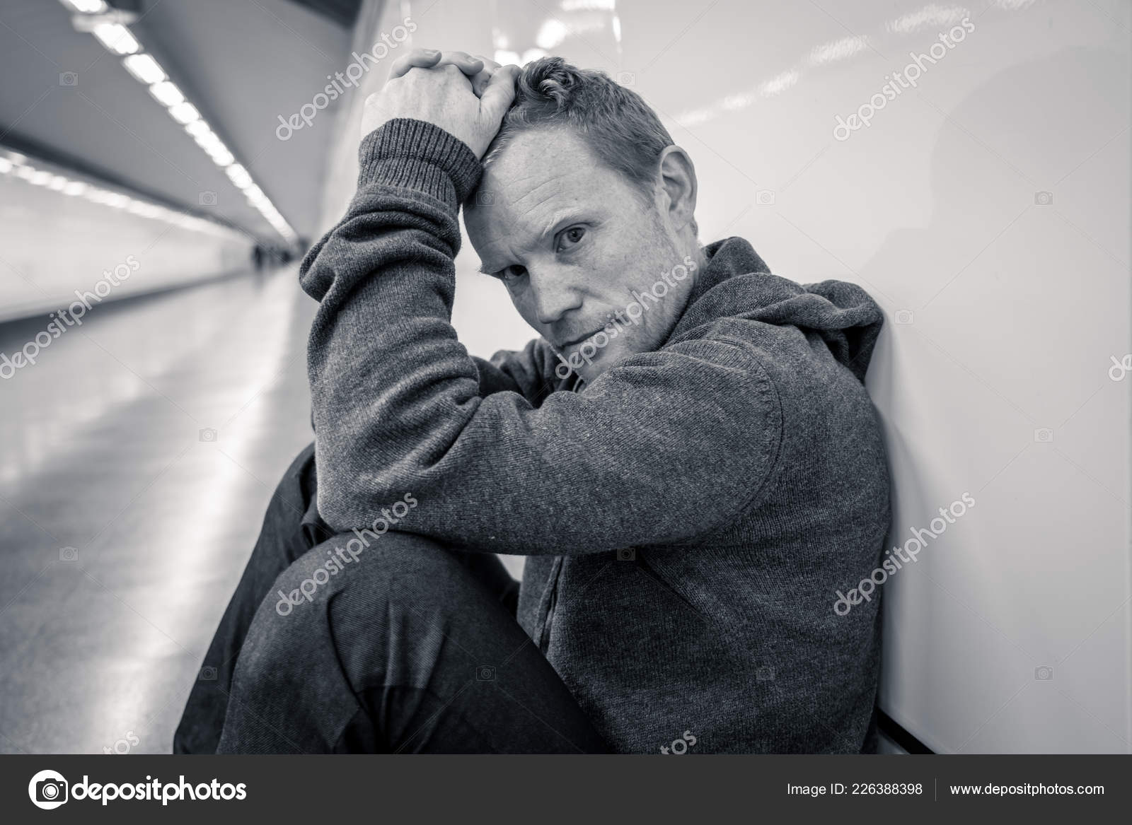 Crying Homeless People