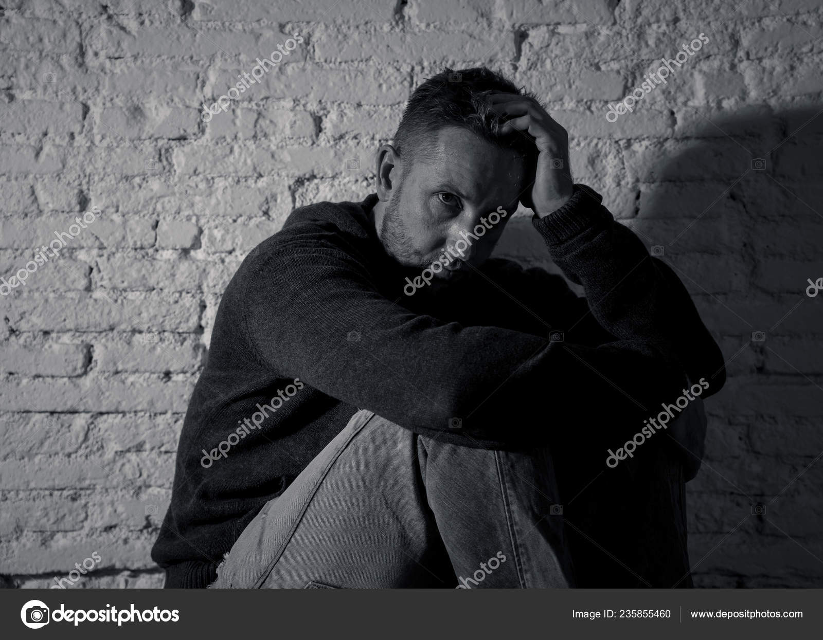 Depressed Guy Crying