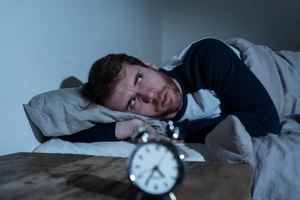 Insomnia Stress and Sleeping disorder concept. Sleepless desperate ...