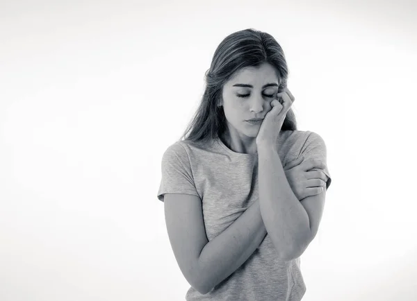 Portrait Young Sad Woman Scared Concerned Looking Worried Fear ...