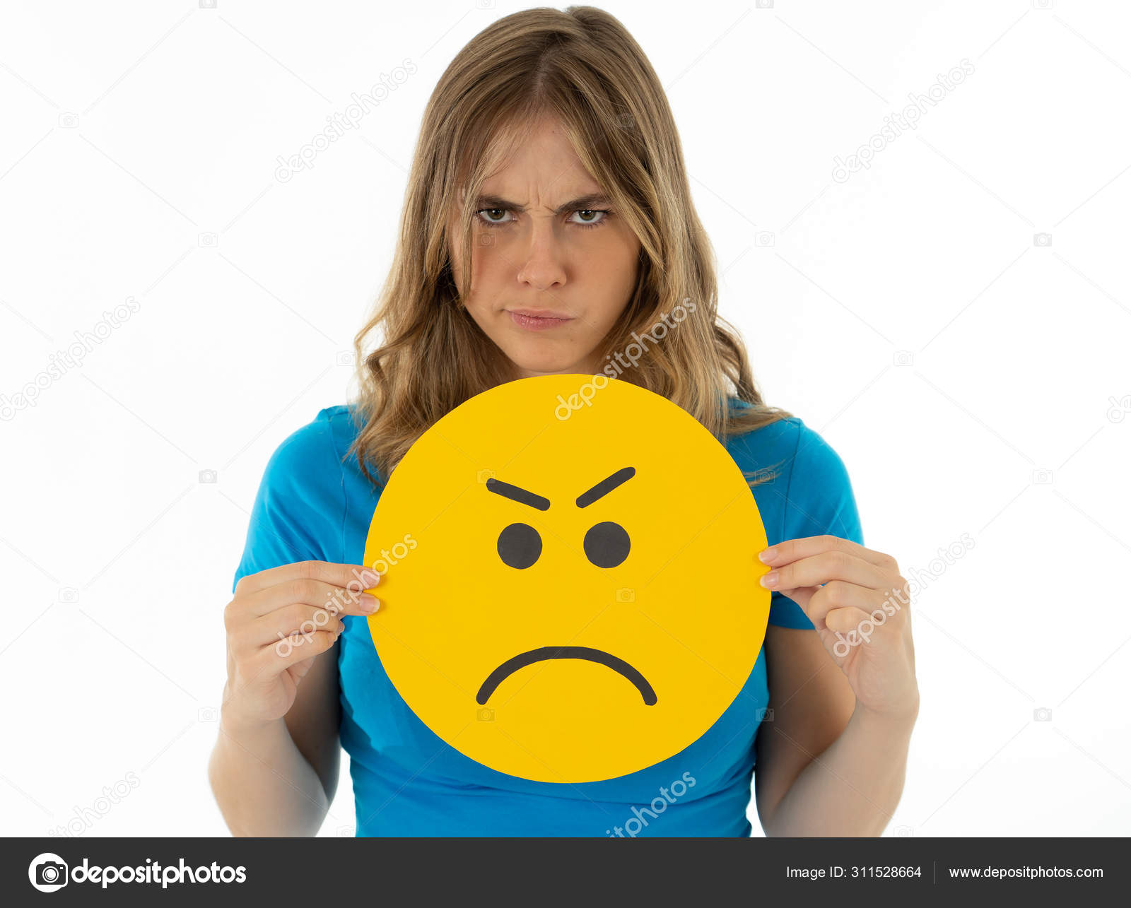 Angry Girl Smiley