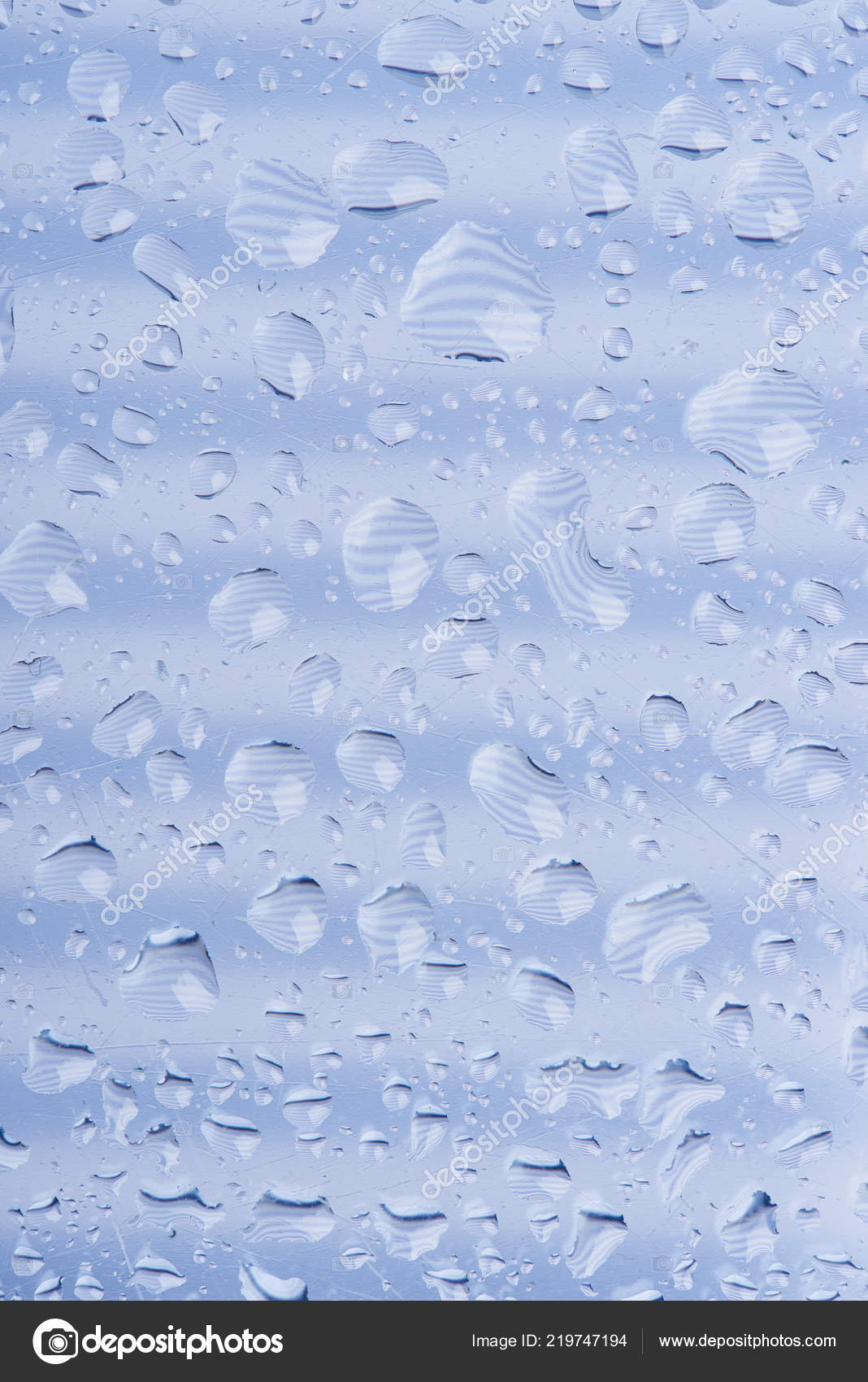 Beautiful Calm Transparent Water Drops Grey Abstract Background — Stock ...